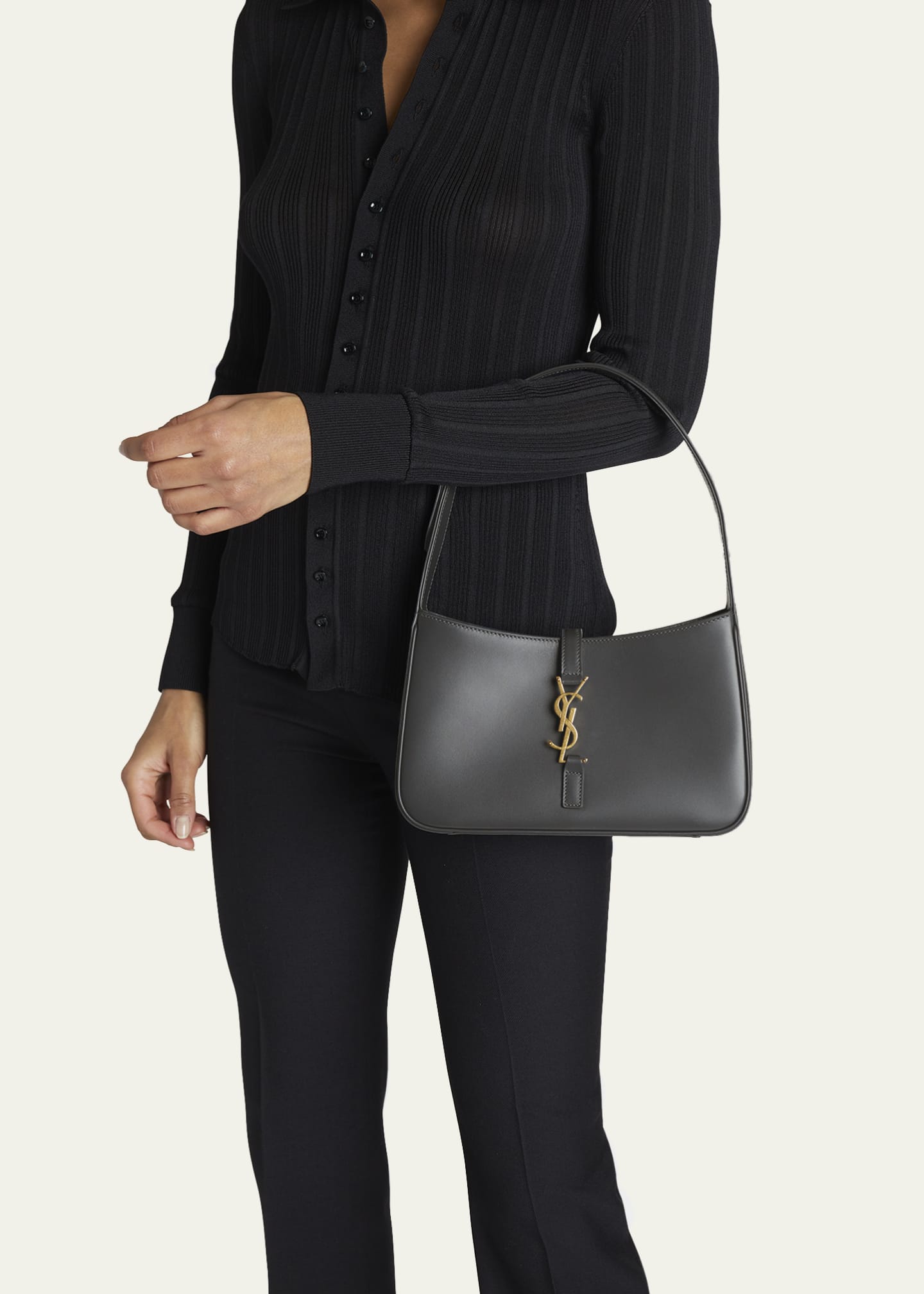 Saint Laurent Le 5 A 7 Shoulder Bag in Smooth Leather - Bergdorf Goodman