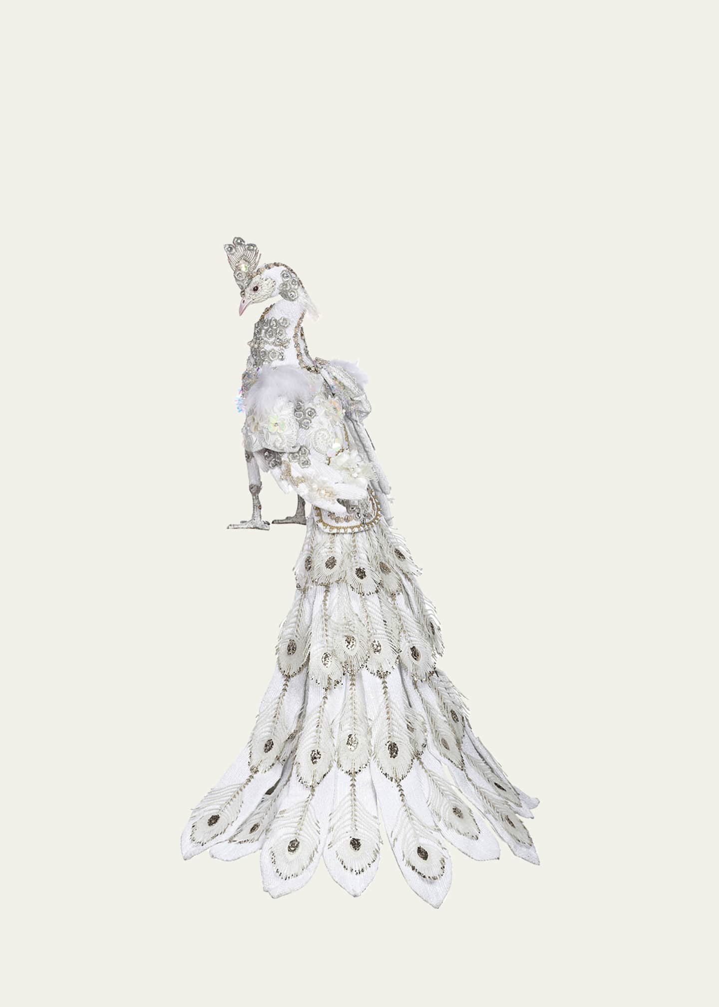 Mark Roberts Decorative White Peacock - Bergdorf Goodman