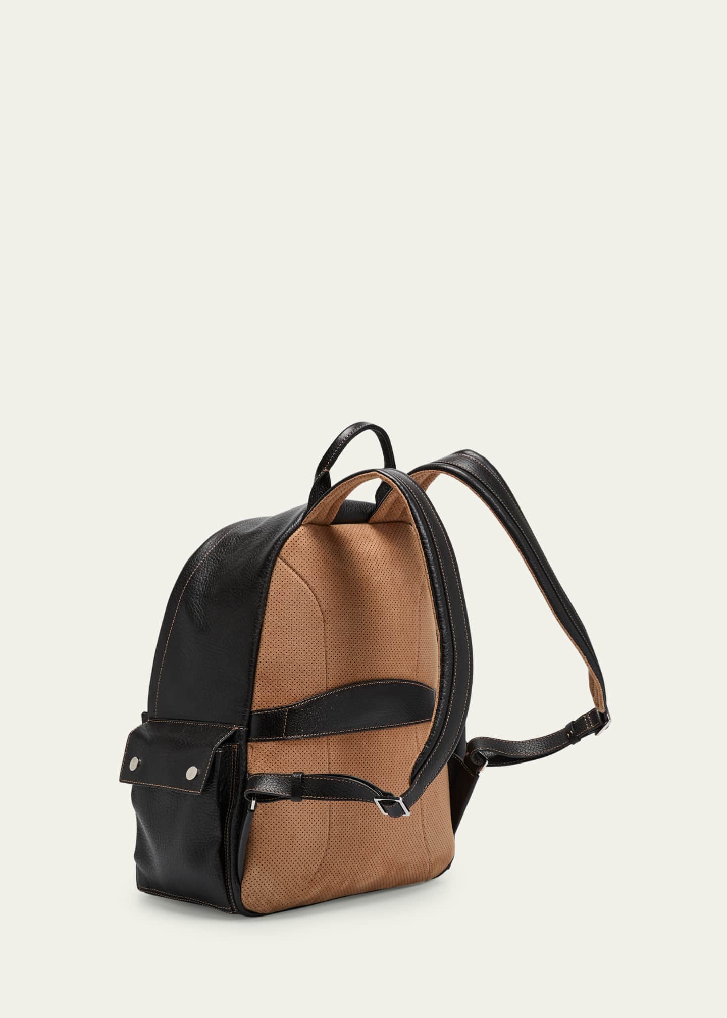 Brunello Cucinelli Men's Grained Leather Backpack - Bergdorf Goodman