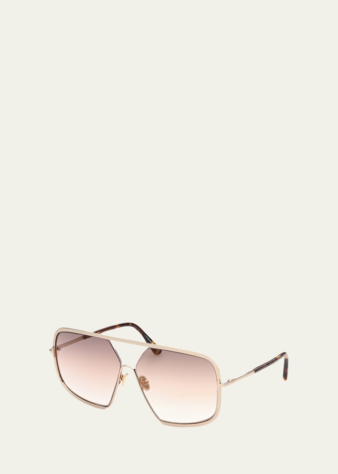 TOM FORD Warren Square Metal Semi-Shield Sunglasses - Bergdorf Goodman