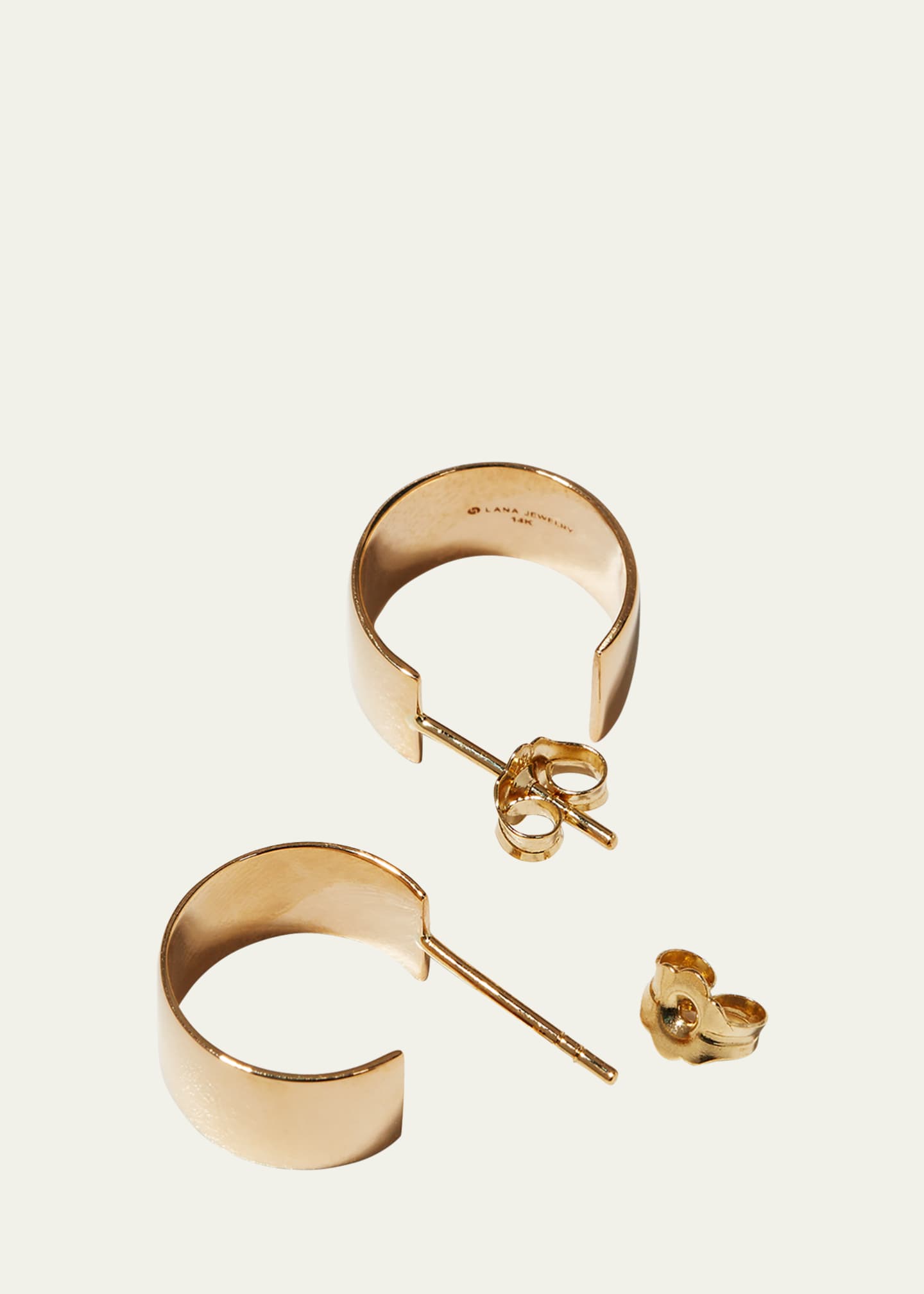 Lana 13mm 14K Gold Vanity Hoops - Bergdorf Goodman