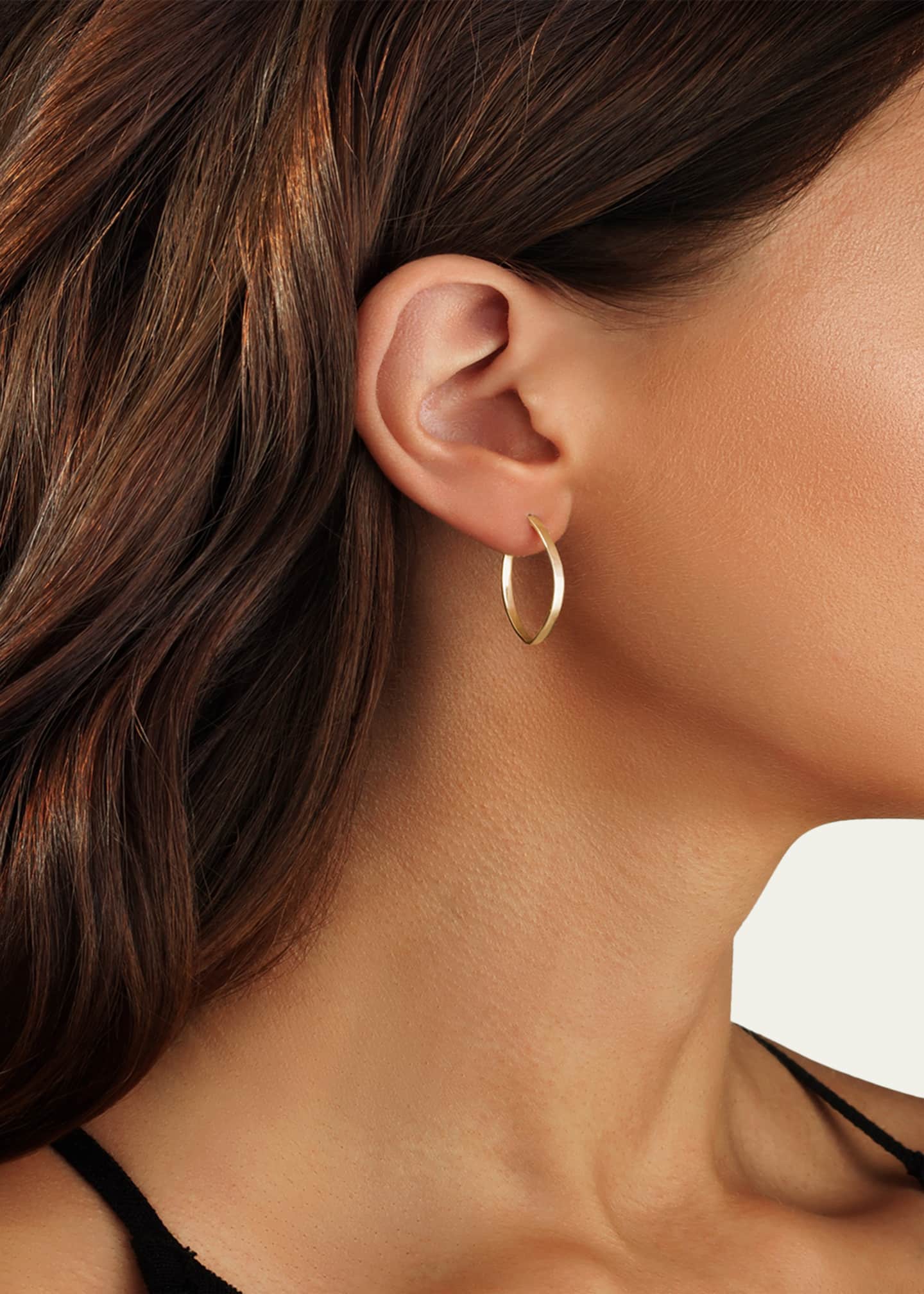 Lana 14K Gold Mini Thick Flat Blake Hoops - Bergdorf Goodman