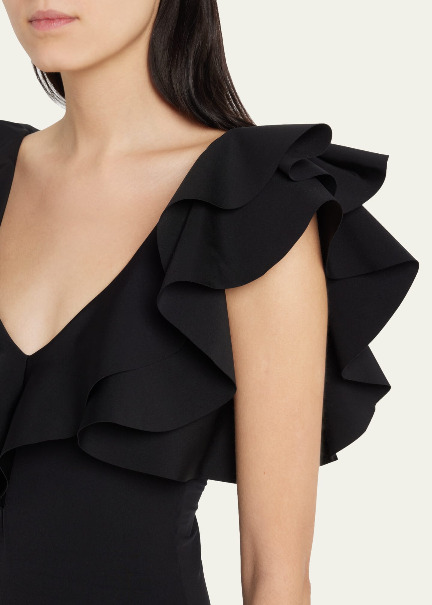 MAYGEL CORONEL Santa Ruffle One-Piece Swimsuit - Bergdorf Goodman