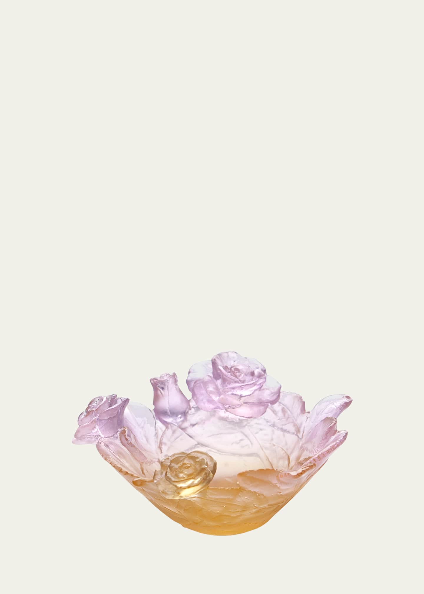 Daum Rose Bowl, Pink & Amber - Bergdorf Goodman