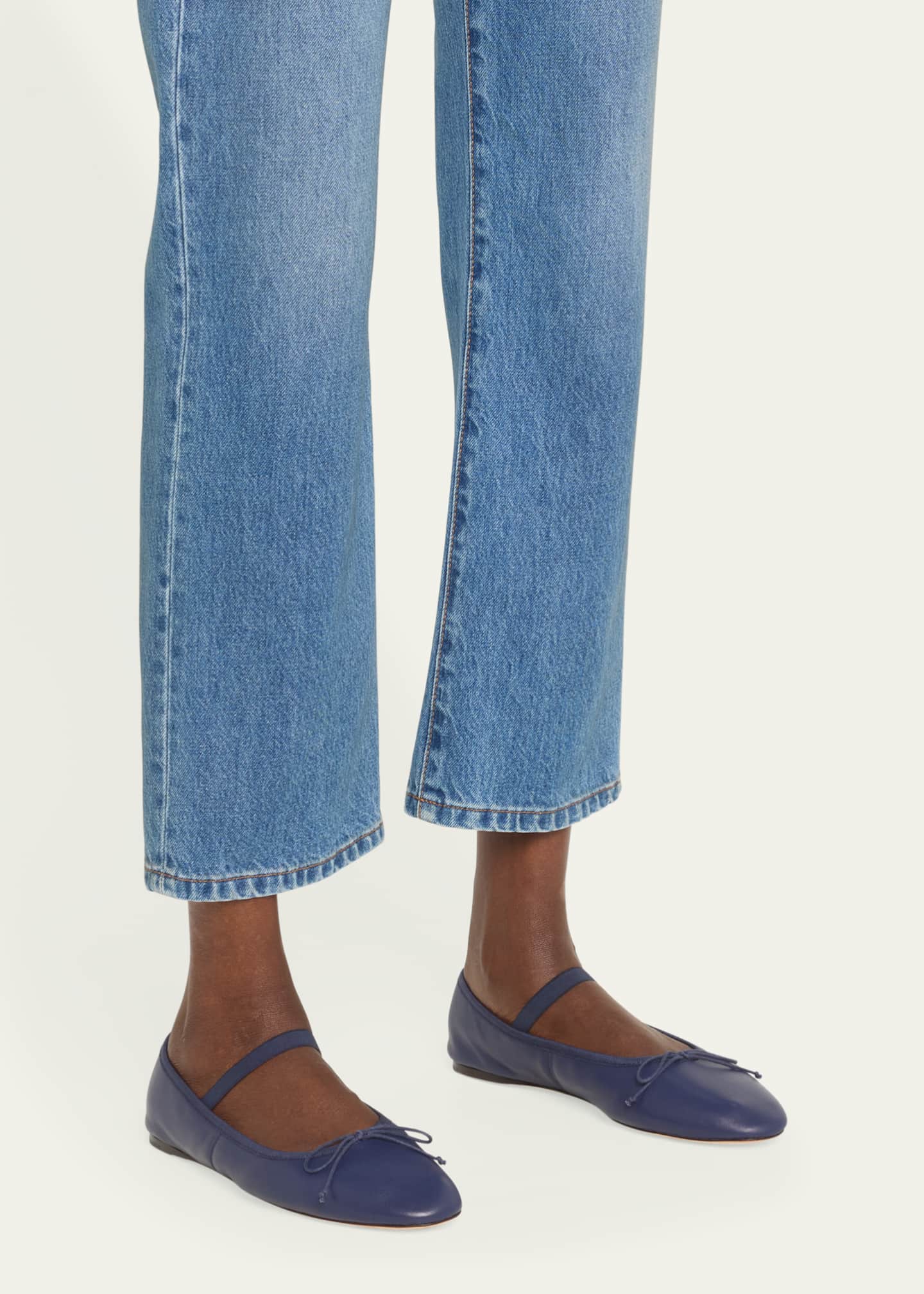 Loeffler Randall Leonie Lambskin Bow Ballerina Flats - Bergdorf Goodman
