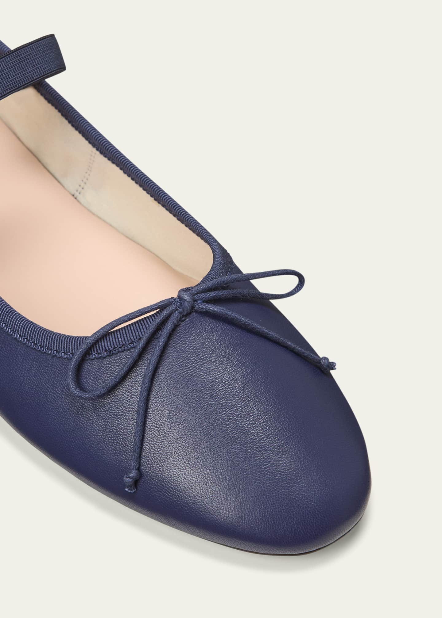 Loeffler Randall Leonie Lambskin Bow Ballerina Flats - Bergdorf Goodman