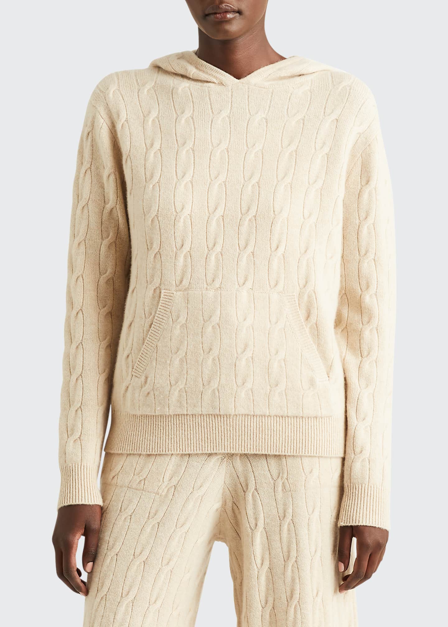 Ralph Lauren Collection Cable-Knit Cashmere Hooded Sweater - Bergdorf ...