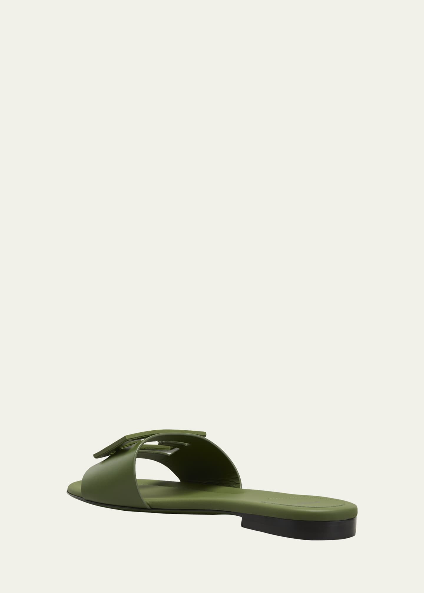 Fendi FF Tube Medallion Flat Sandals - Bergdorf Goodman