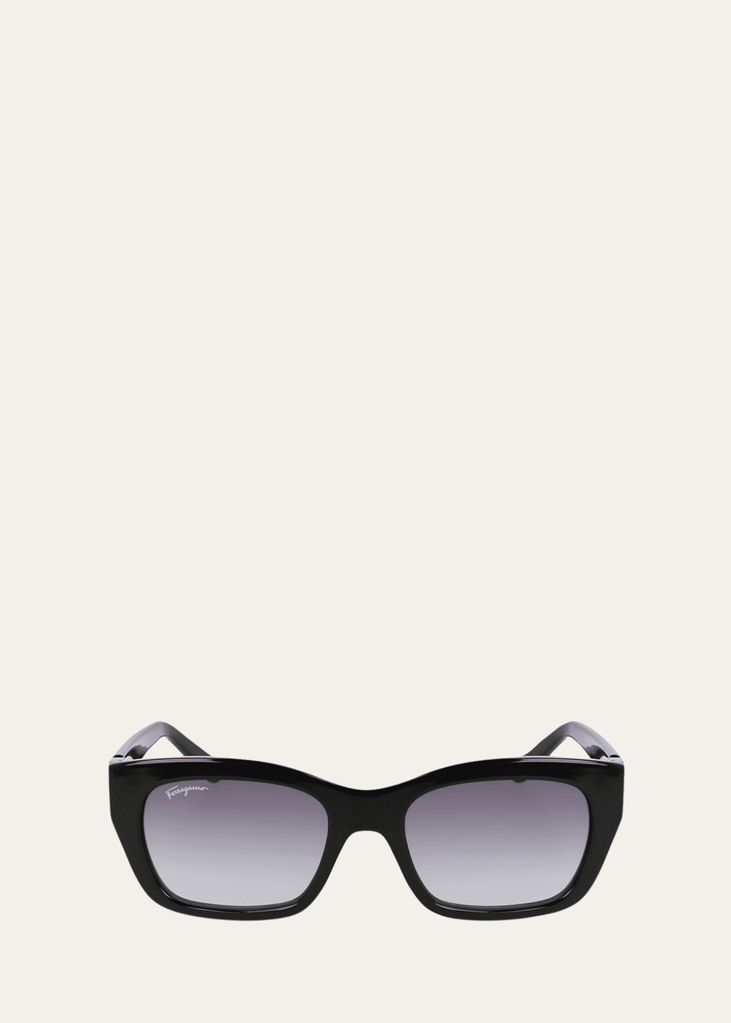 Ferragamo Rectangular Bio-Injected Plastic Sunglasses - Bergdorf Goodman