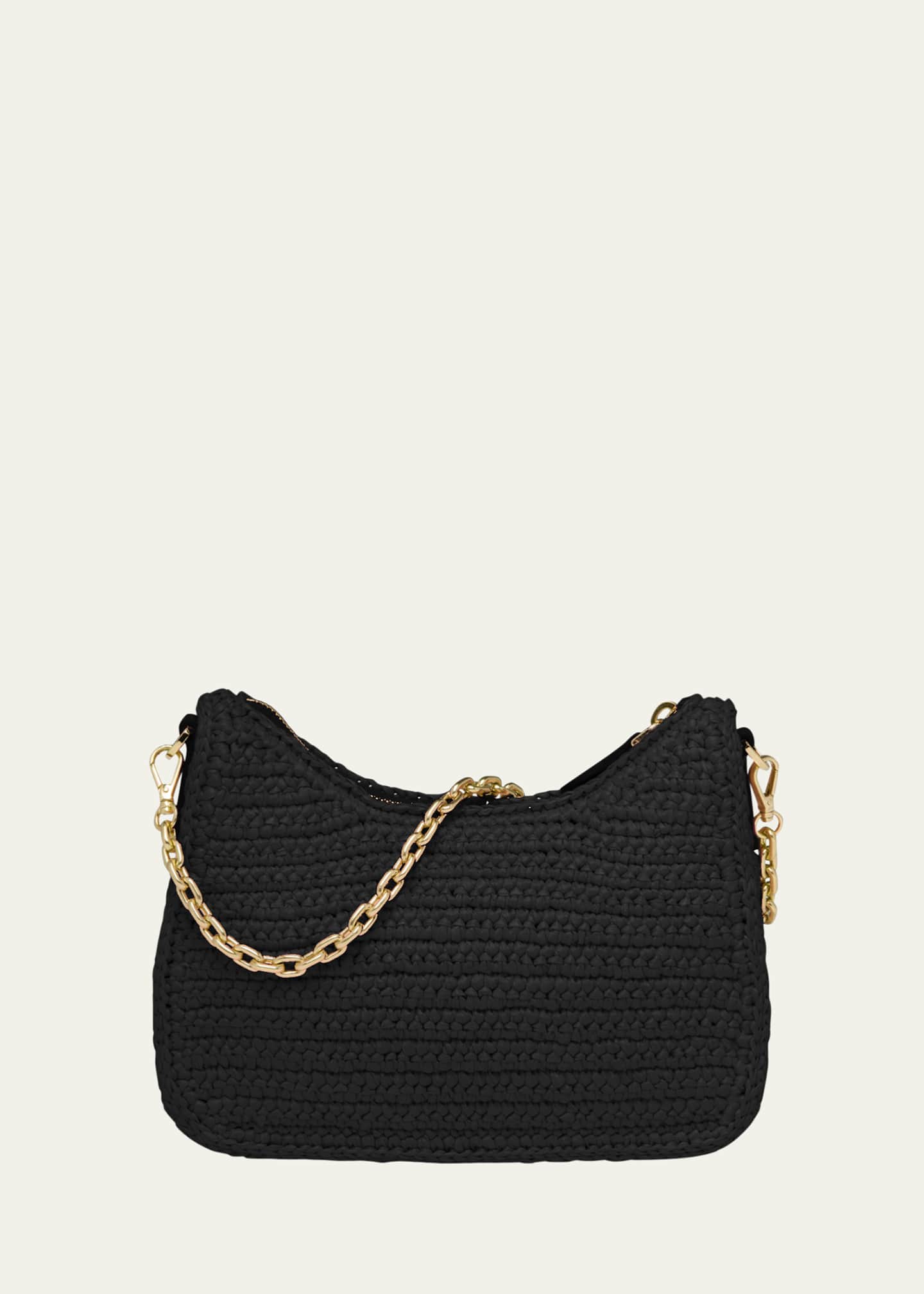 Prada Re-Edition 2005 Raffia Chain Shoulder Bag - Bergdorf Goodman