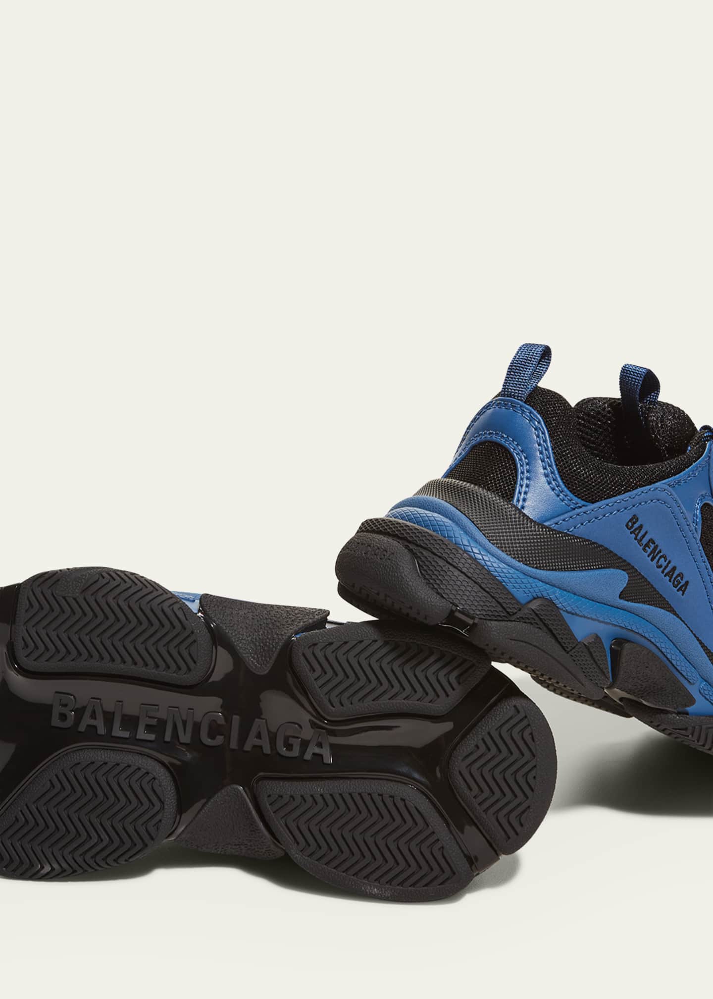 Balenciaga Kid's Triple S Two-Tone Chunky Sneakers, Toddler/Kids ...