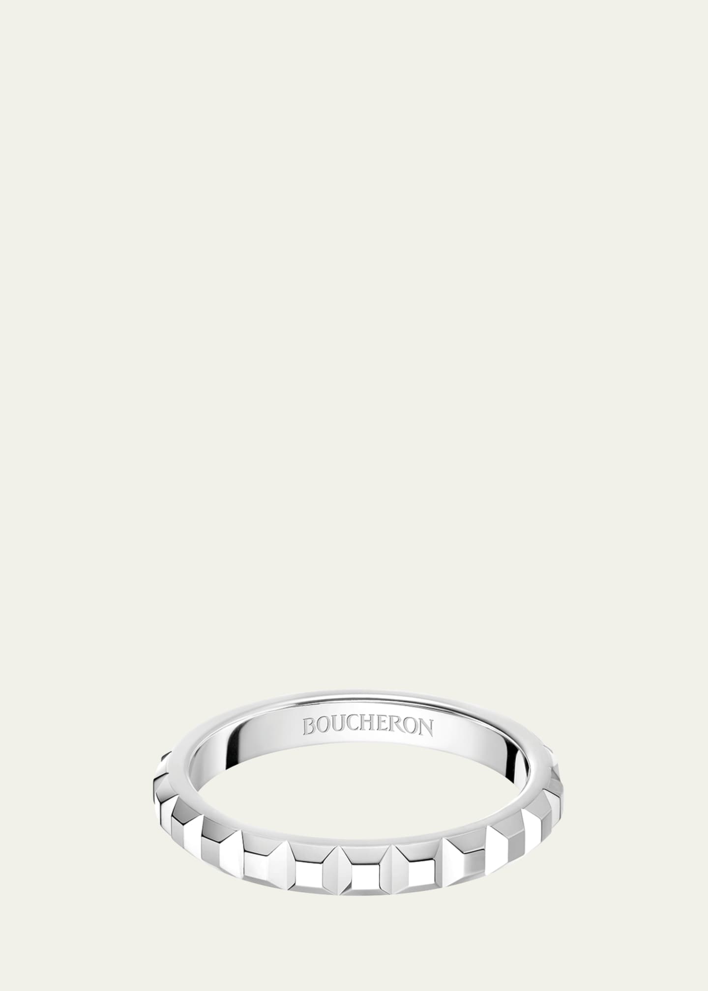 Boucheron Quatre Clou de Paris Medium Platinum Wedding Band Ring ...