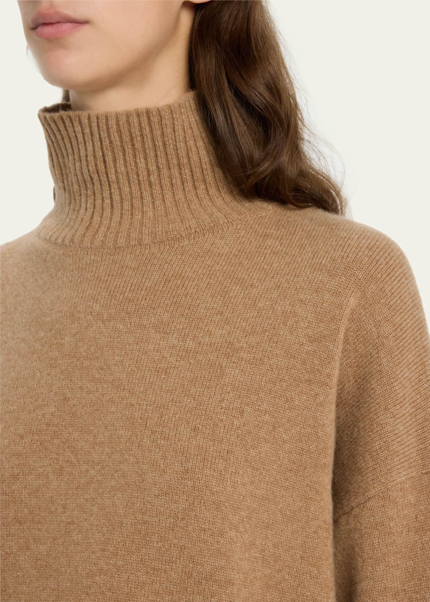 Lafayette 148 New York Chine 3-Ply Cashmere Stand-Collar Sweater ...