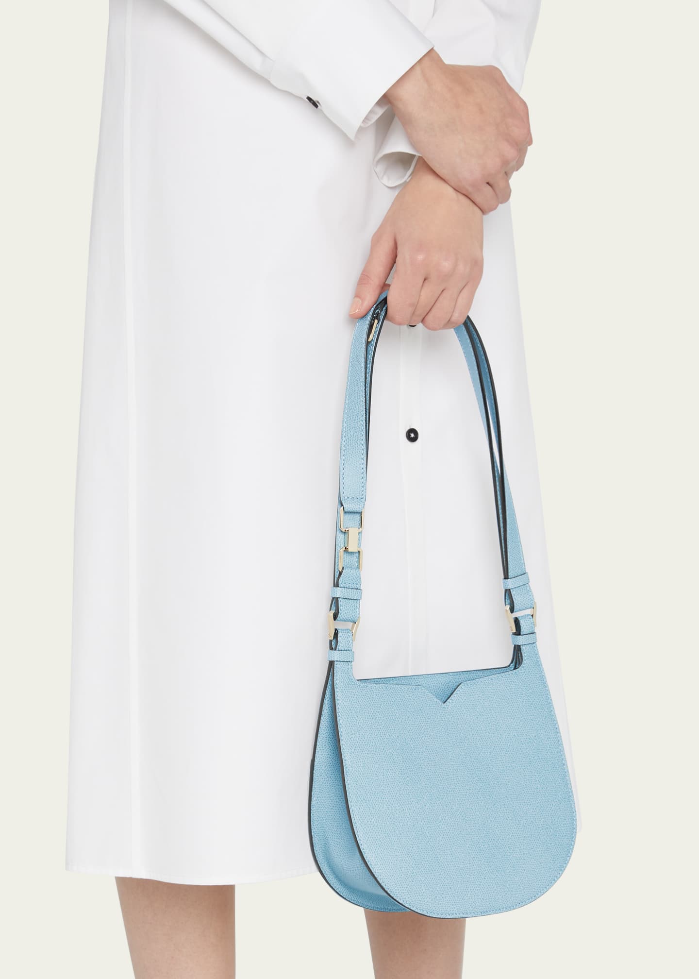Valextra The Hobo Weekend Small Saddle Bag - Bergdorf Goodman