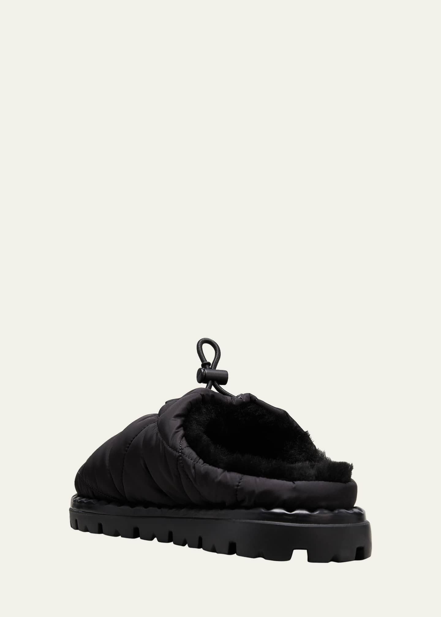 Prada Rush Quilted Nylon Slipper Mules - Bergdorf Goodman