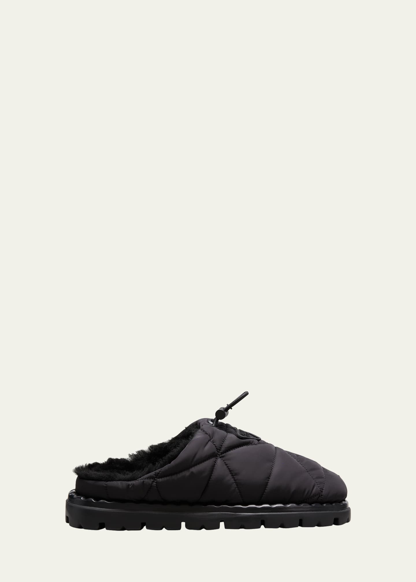 Prada Rush Quilted Nylon Slipper Mules - Bergdorf Goodman