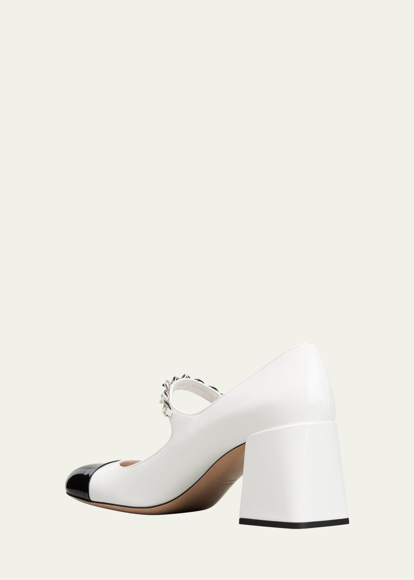 Miu Miu Bicolor Cap-Toe Mary Jane Pumps - Bergdorf Goodman