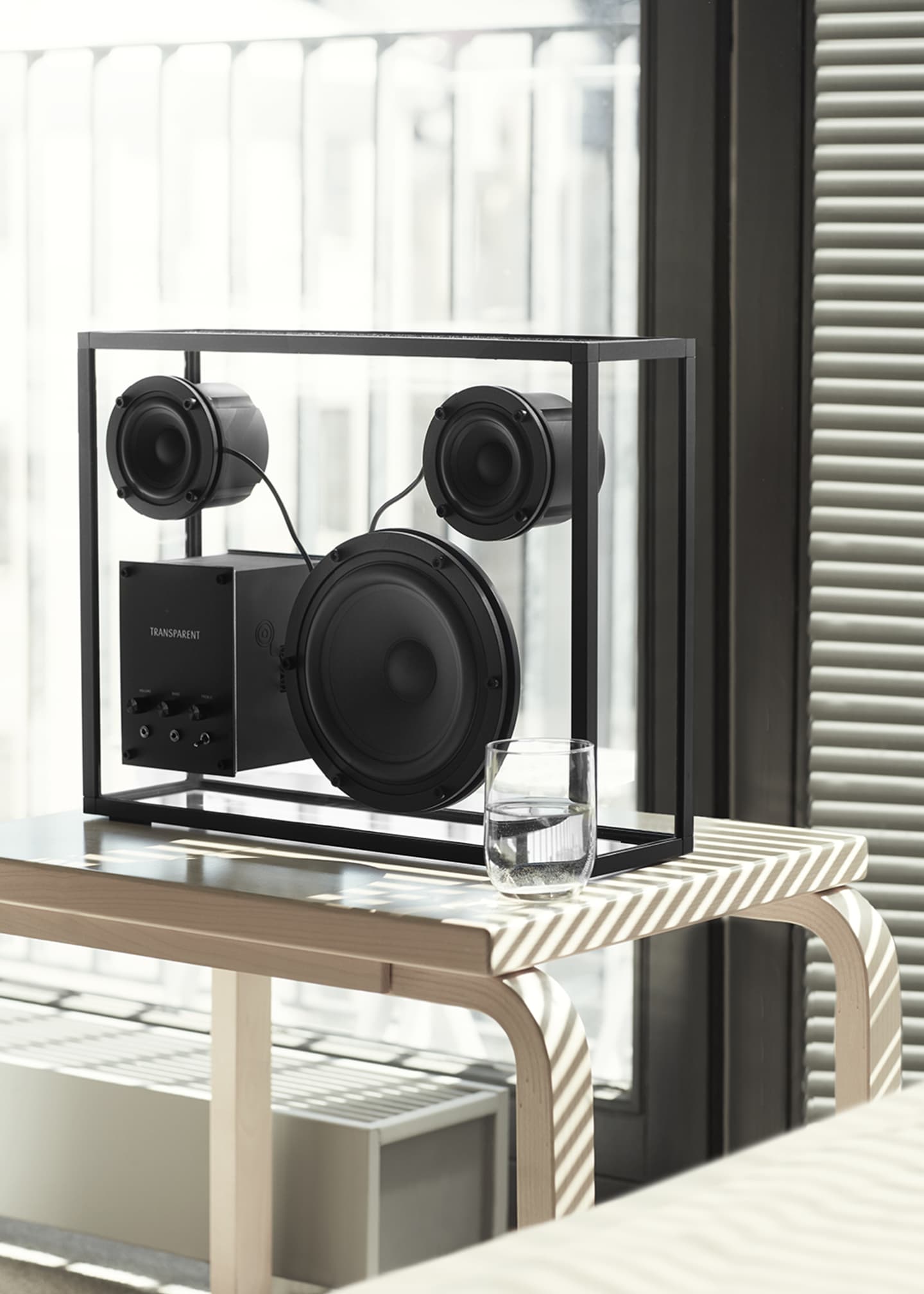 Transparent Sound Transparent Speaker, Black Wire - Bergdorf Goodman