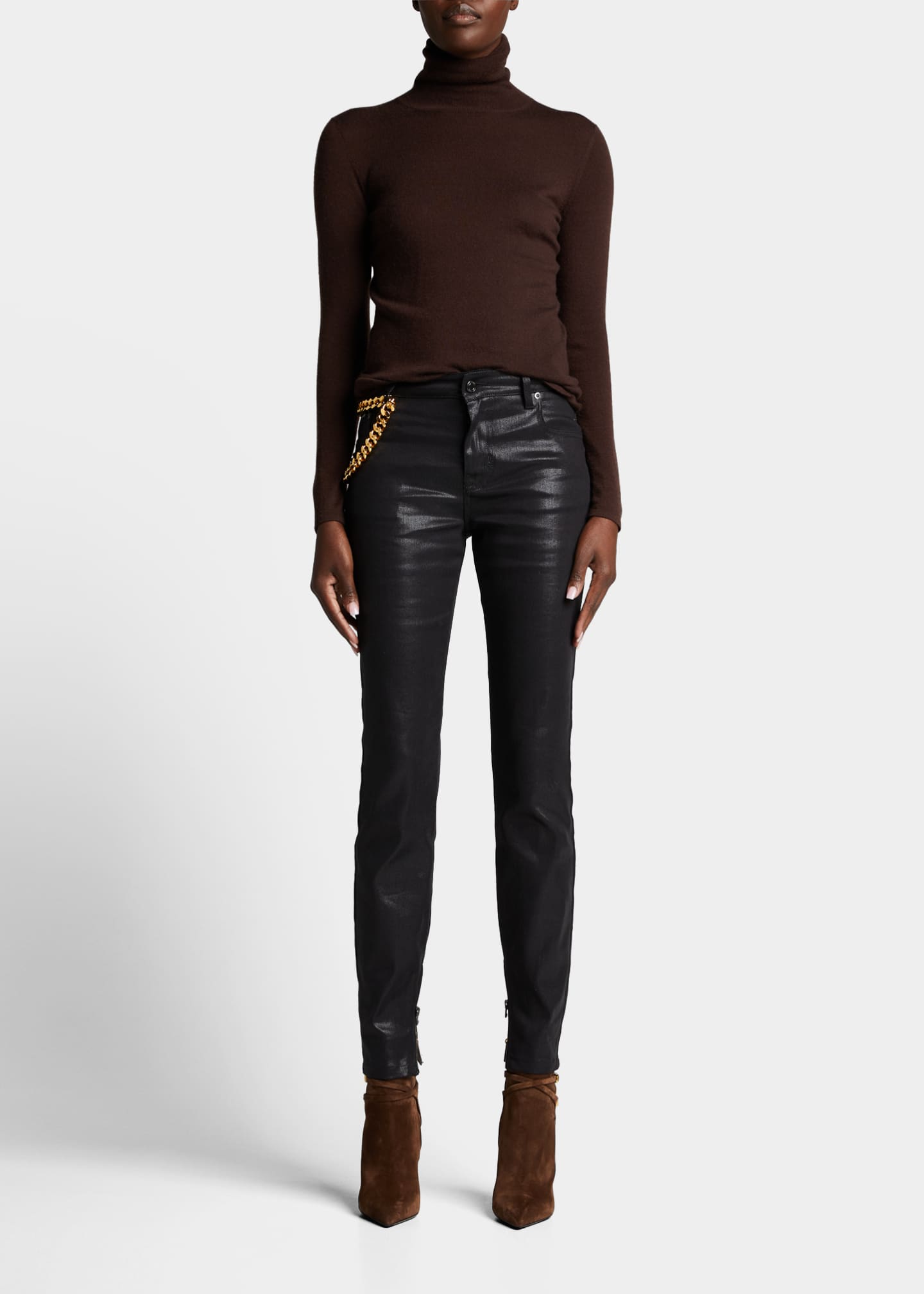 Tom Ford Lock 105mm Suede Ankle Booties Bergdorf Goodman