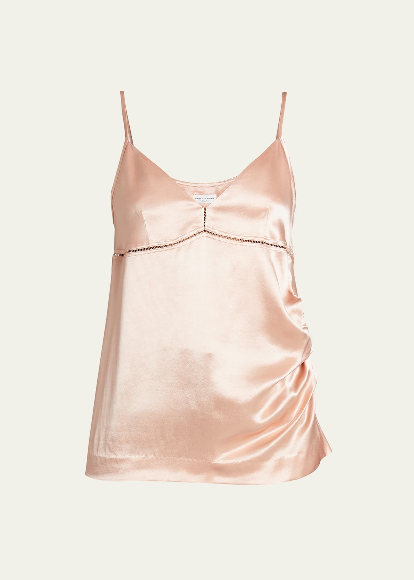 Dries Van Noten Ladder-Stitch Silk Camisole - Bergdorf Goodman