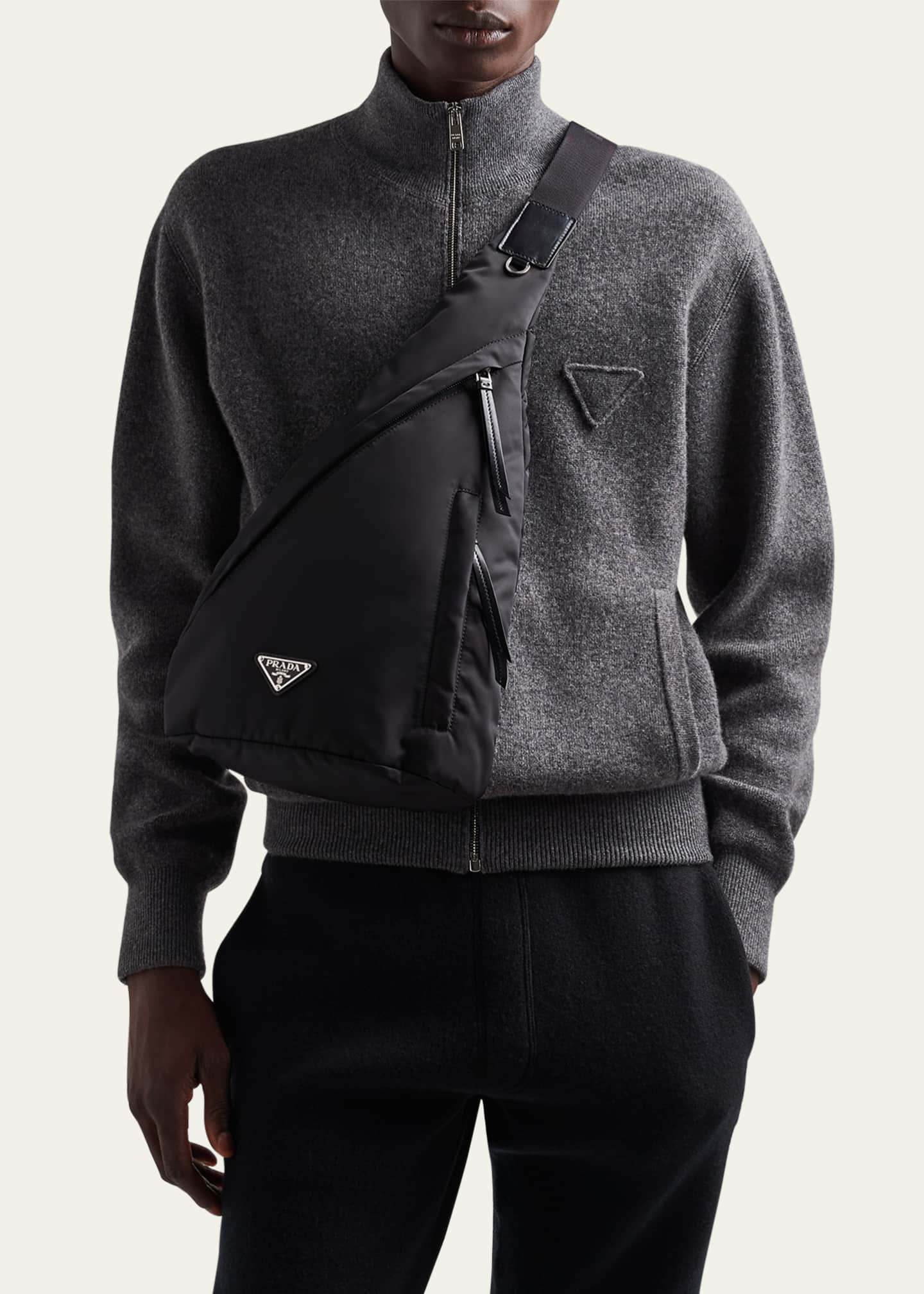 Prada Men's Nylon Sling Backpack - Bergdorf Goodman