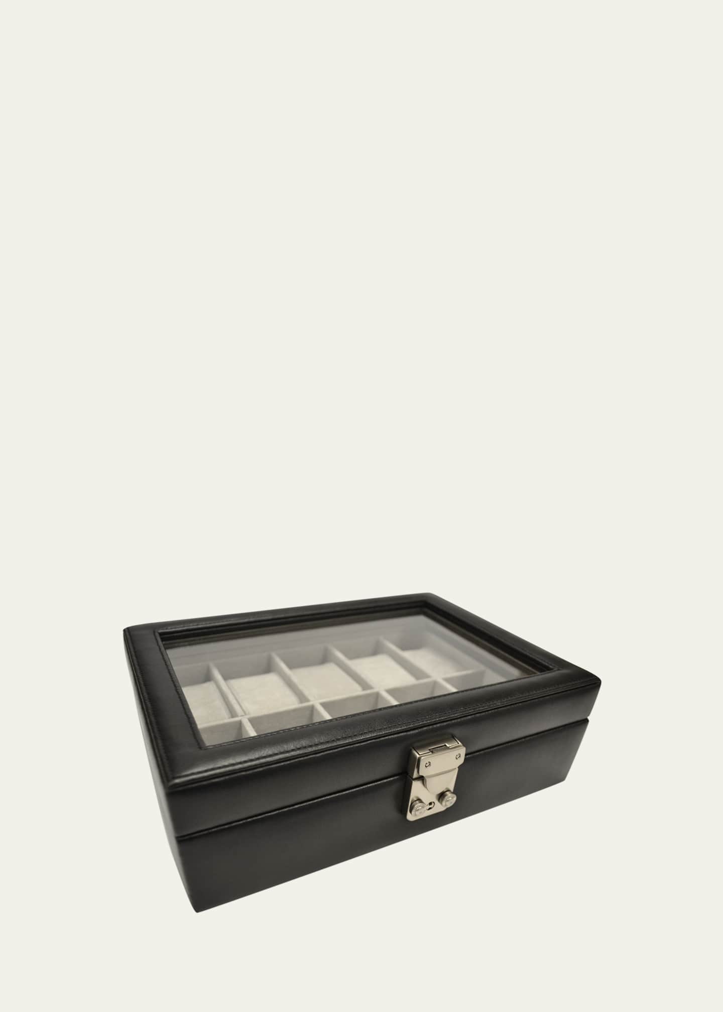 ROYCE New York Personalized Leather 10-Watch Display Case - Bergdorf ...
