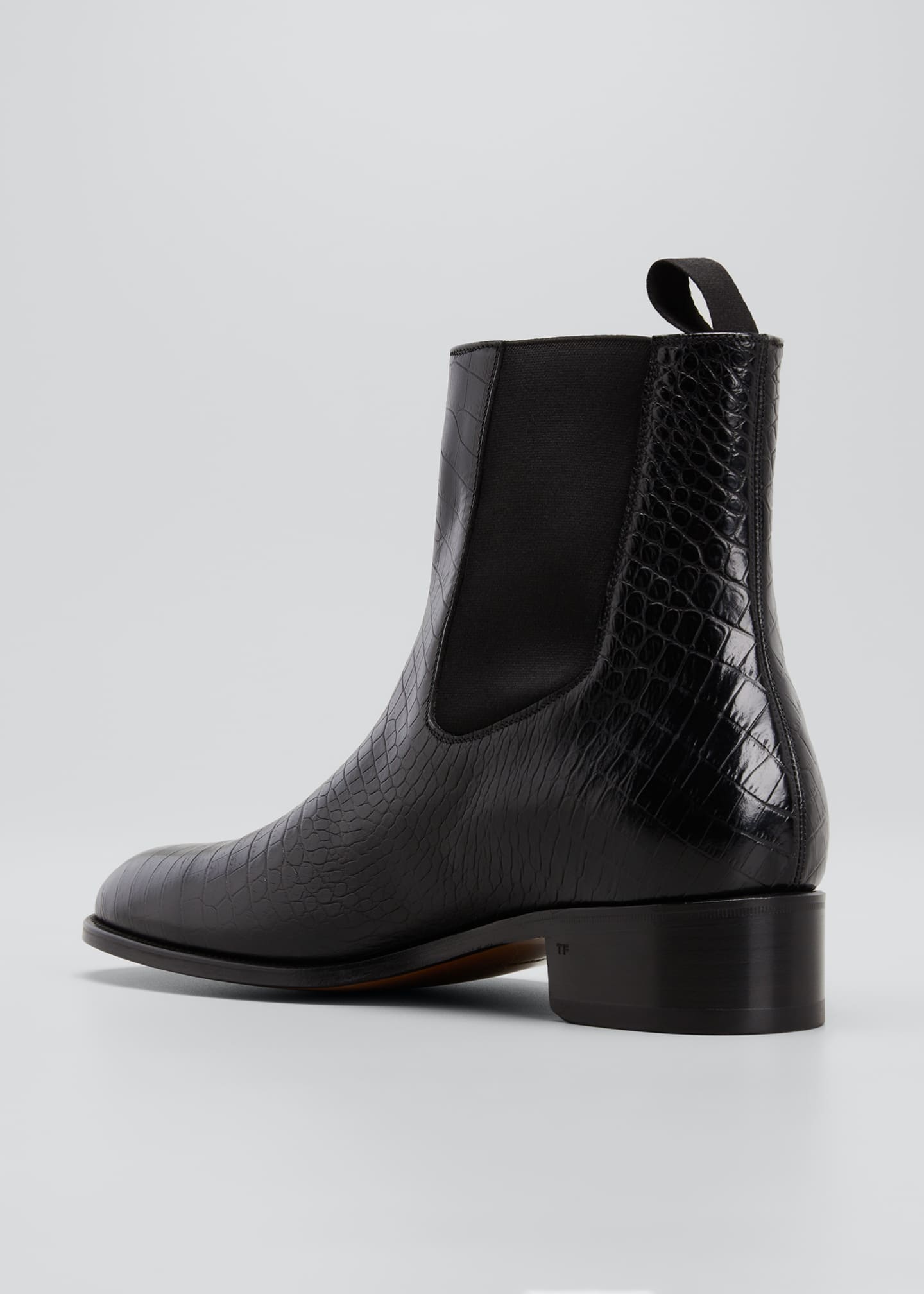 TOM FORD Men's Alligator-Print Chelsea Boots - Bergdorf Goodman