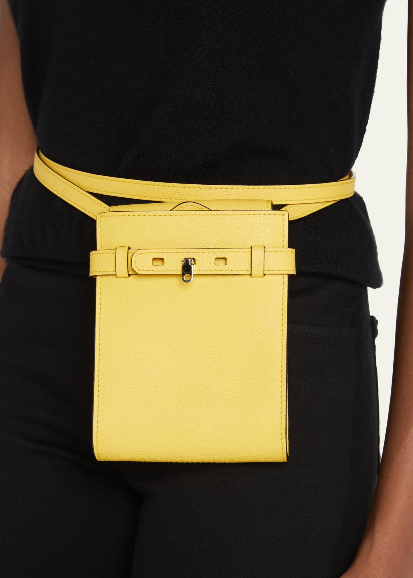 Valextra Bicolor Slim Leather Crossbody Bag - Bergdorf Goodman