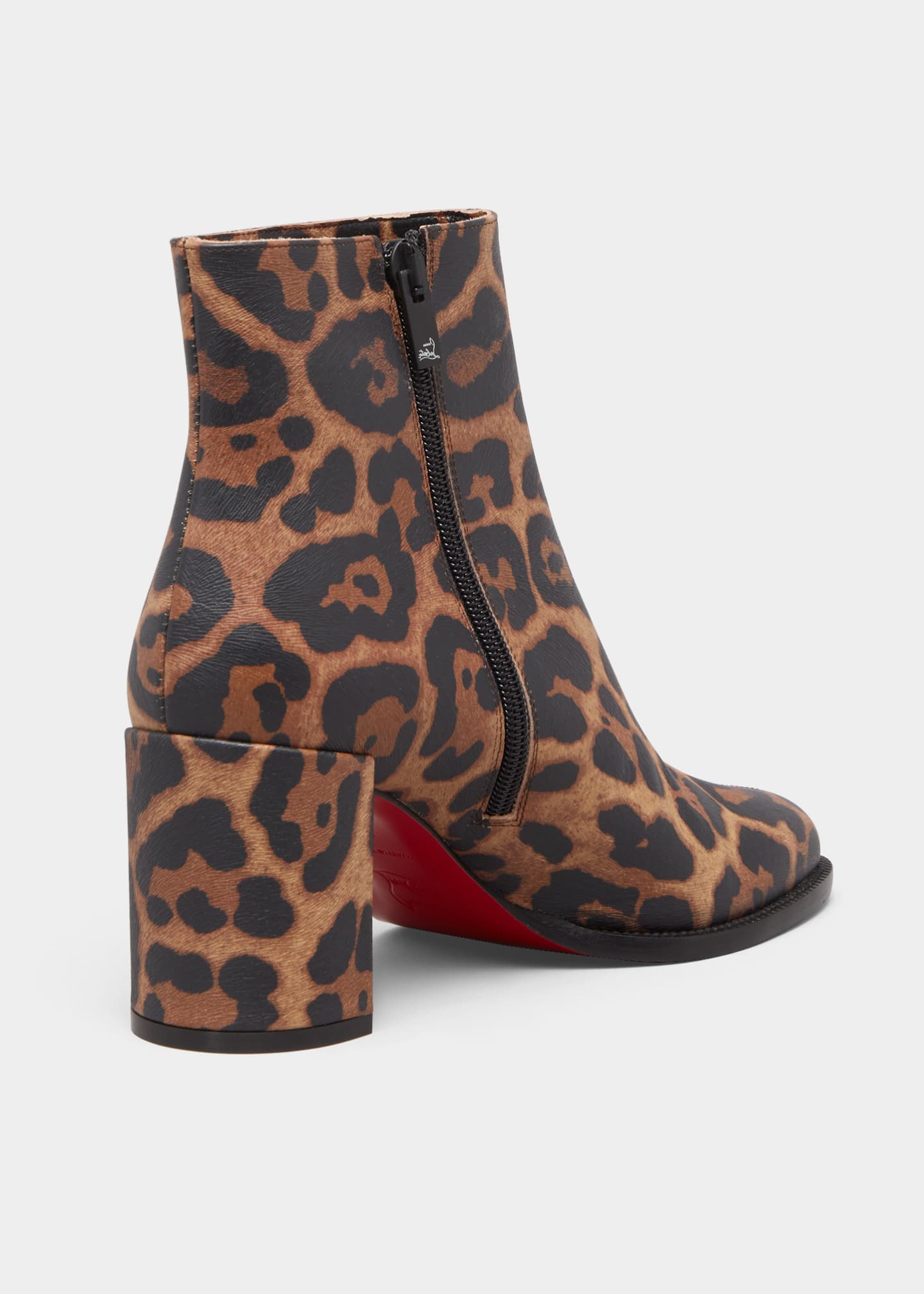 Christian Louboutin Adoxa Leopard-Print Red Sole Booties - Bergdorf Goodman