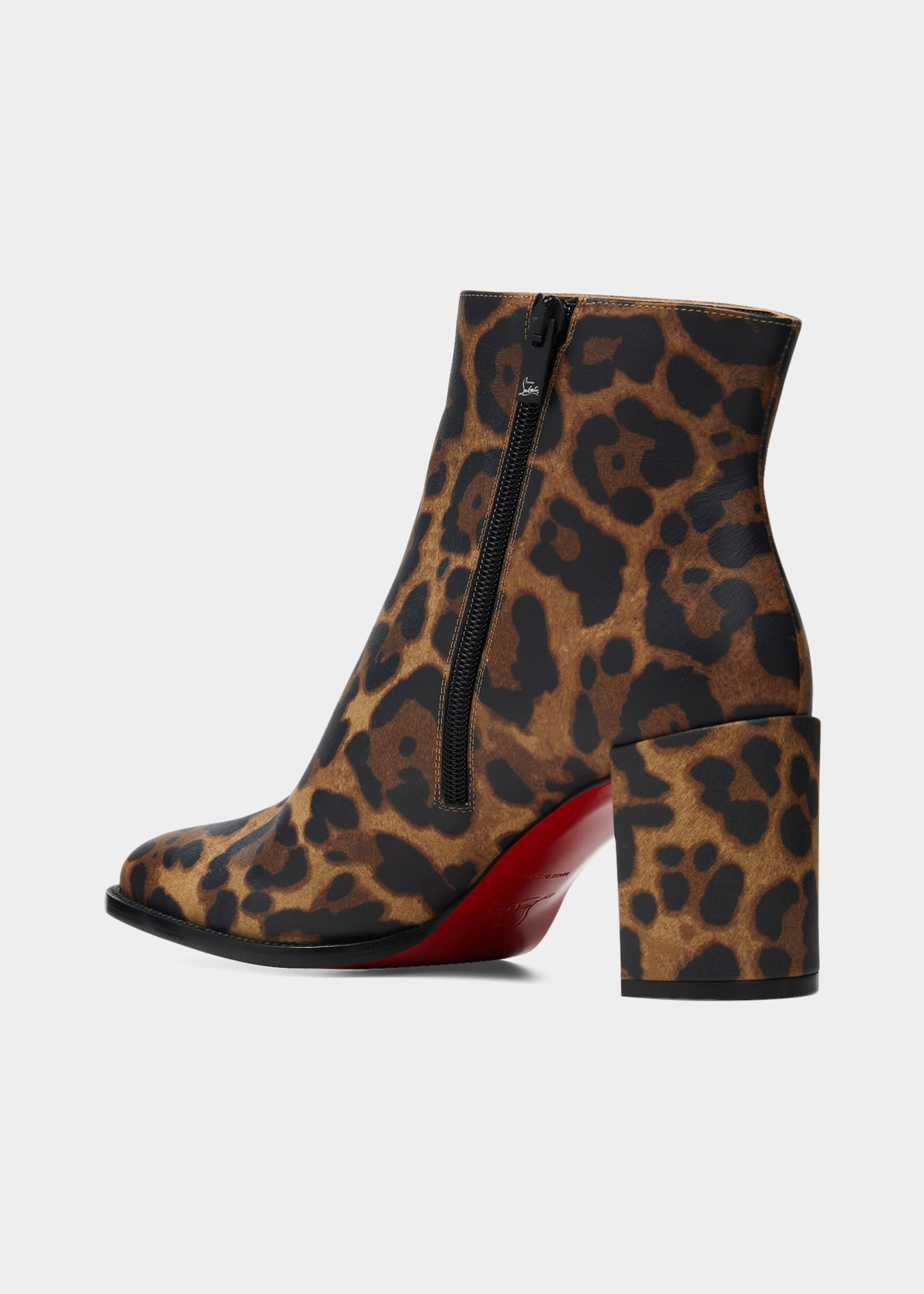 Christian Louboutin Adoxa Leopard-Print Red Sole Booties - Bergdorf Goodman
