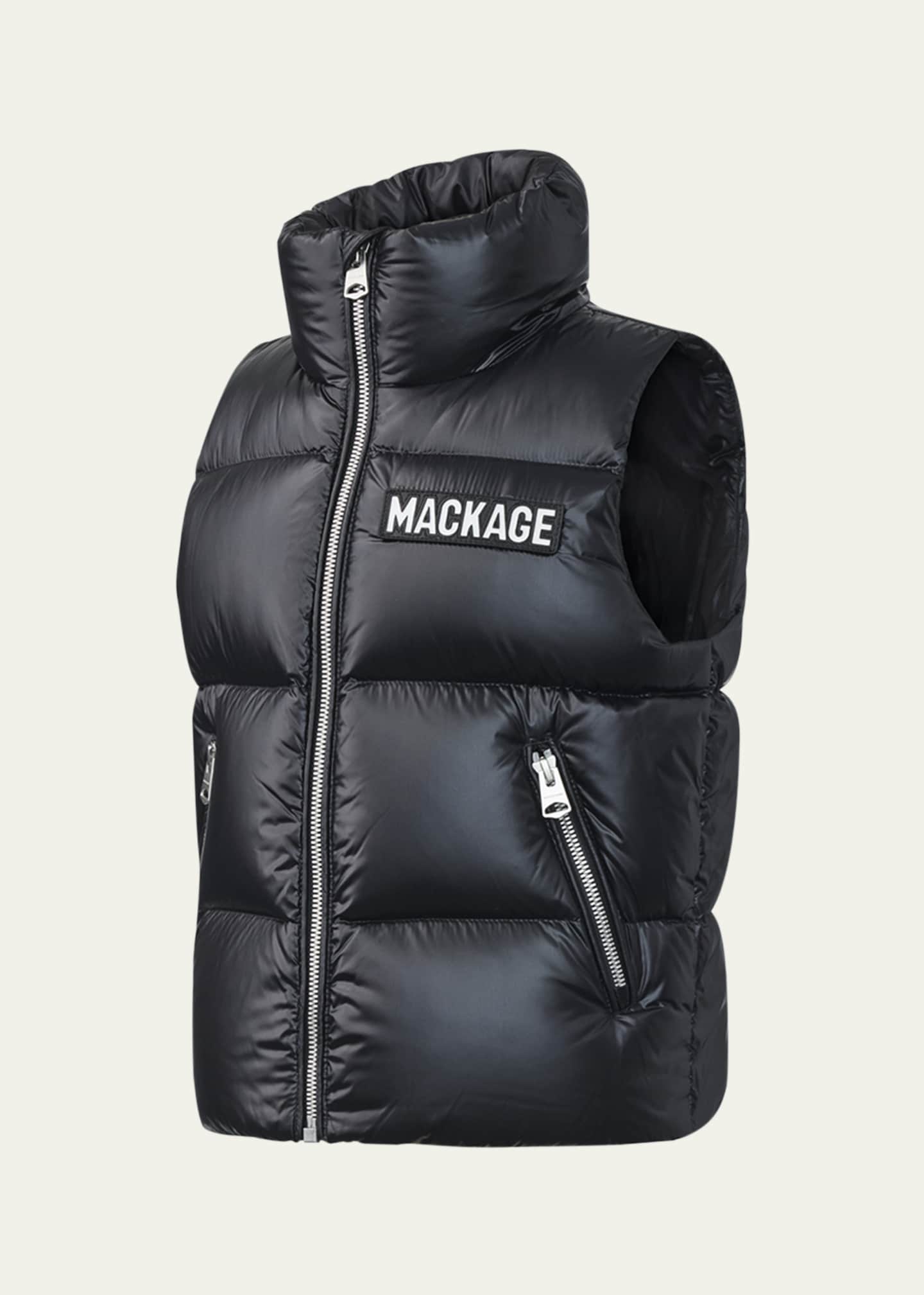 Mackage Kid's Charlee Quilted Logo Vest, Size 2-6 - Bergdorf Goodman