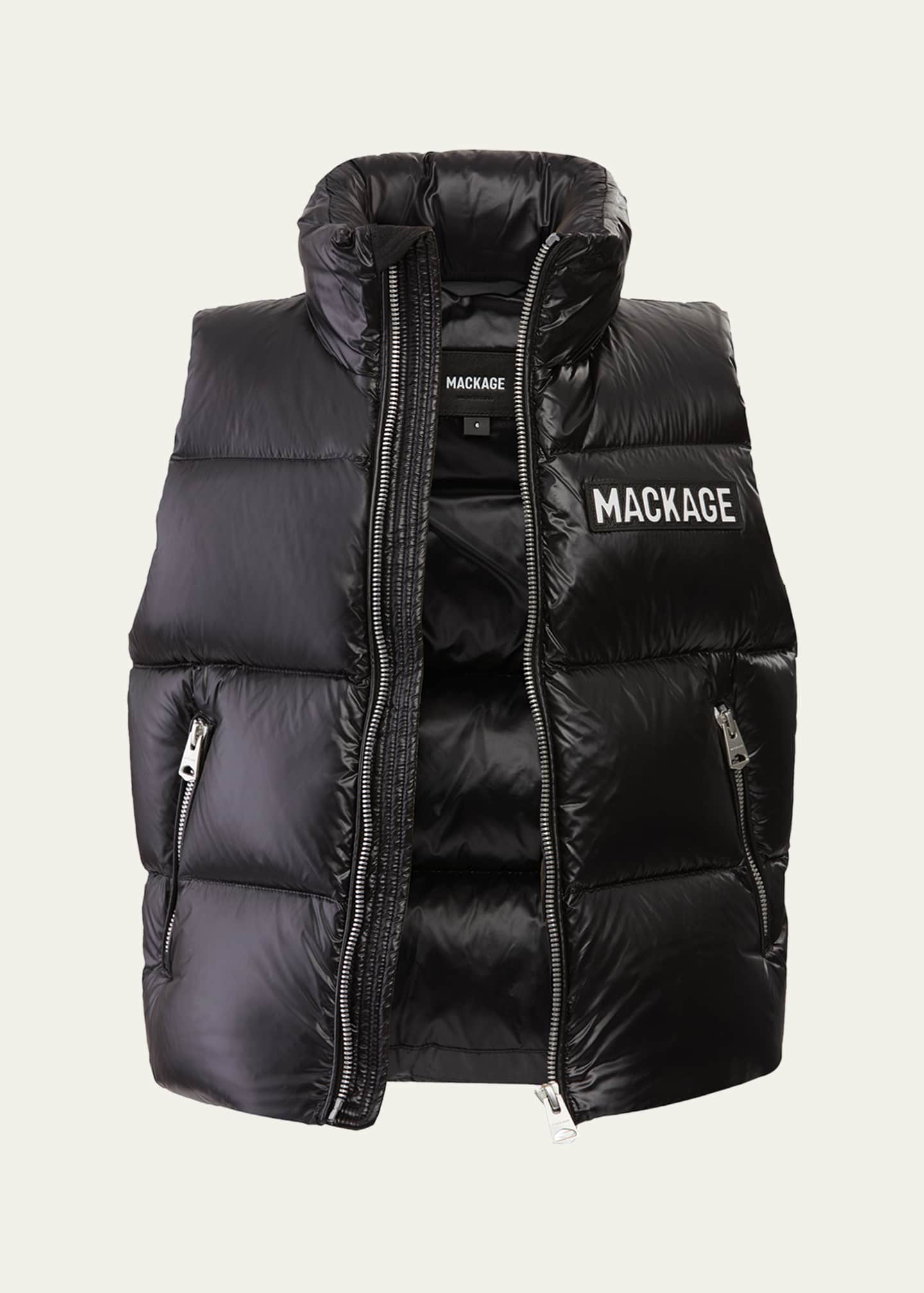 Mackage Kid's Charlee Quilted Logo Vest, Size 2-6 - Bergdorf Goodman