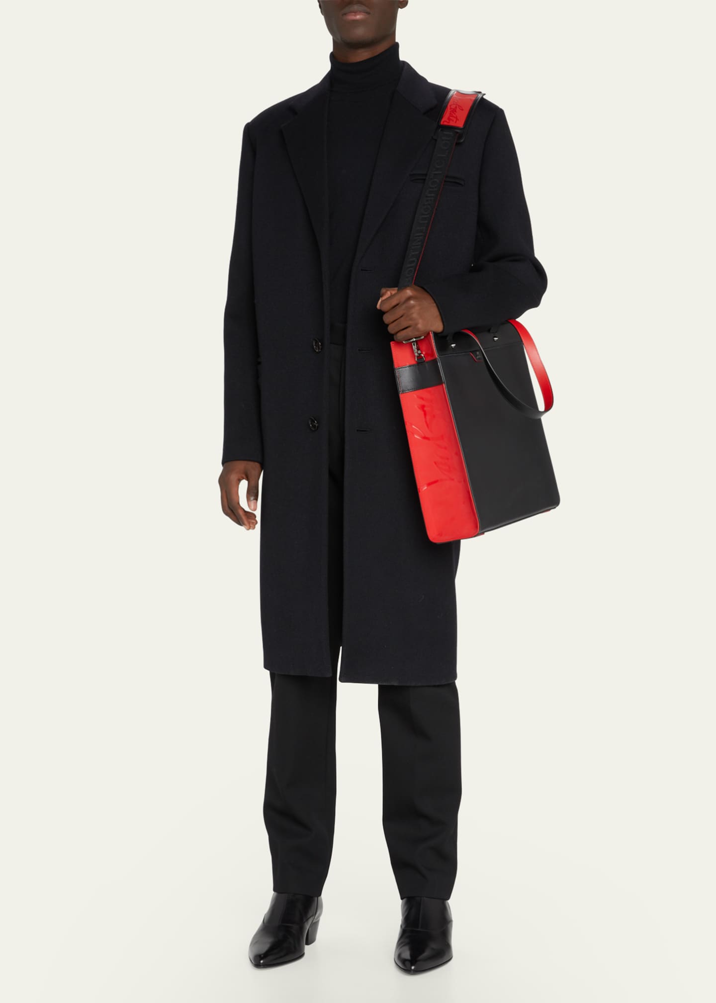 Christian Louboutin Men's Ruistote Leather Tote Bag - Bergdorf Goodman
