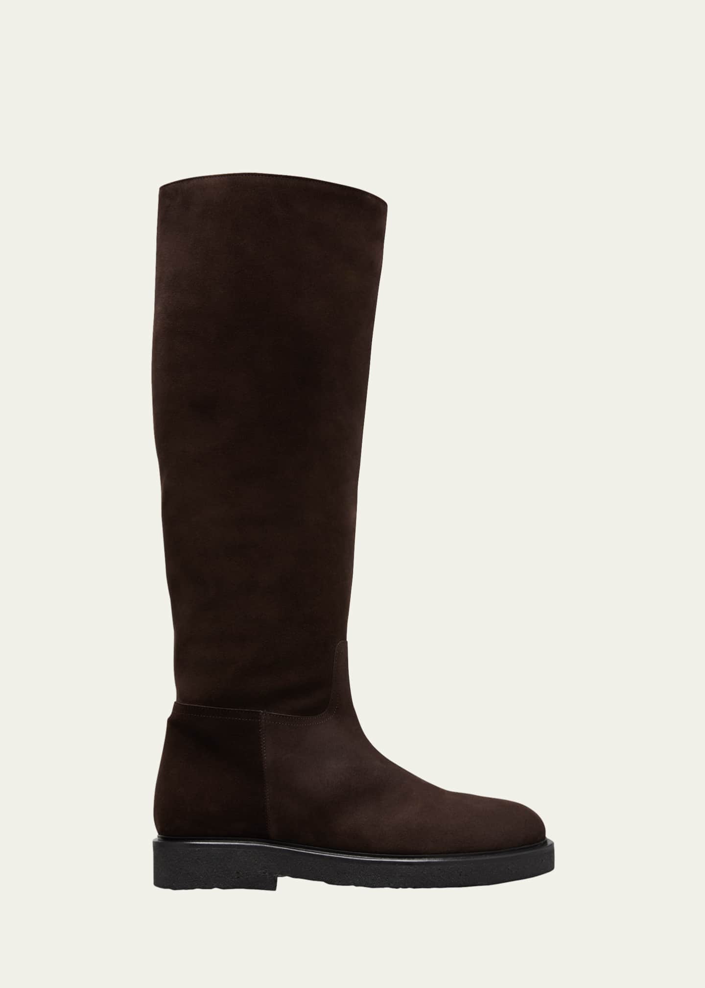 LEGRES Model 49 Suede Riding Boots - Bergdorf Goodman