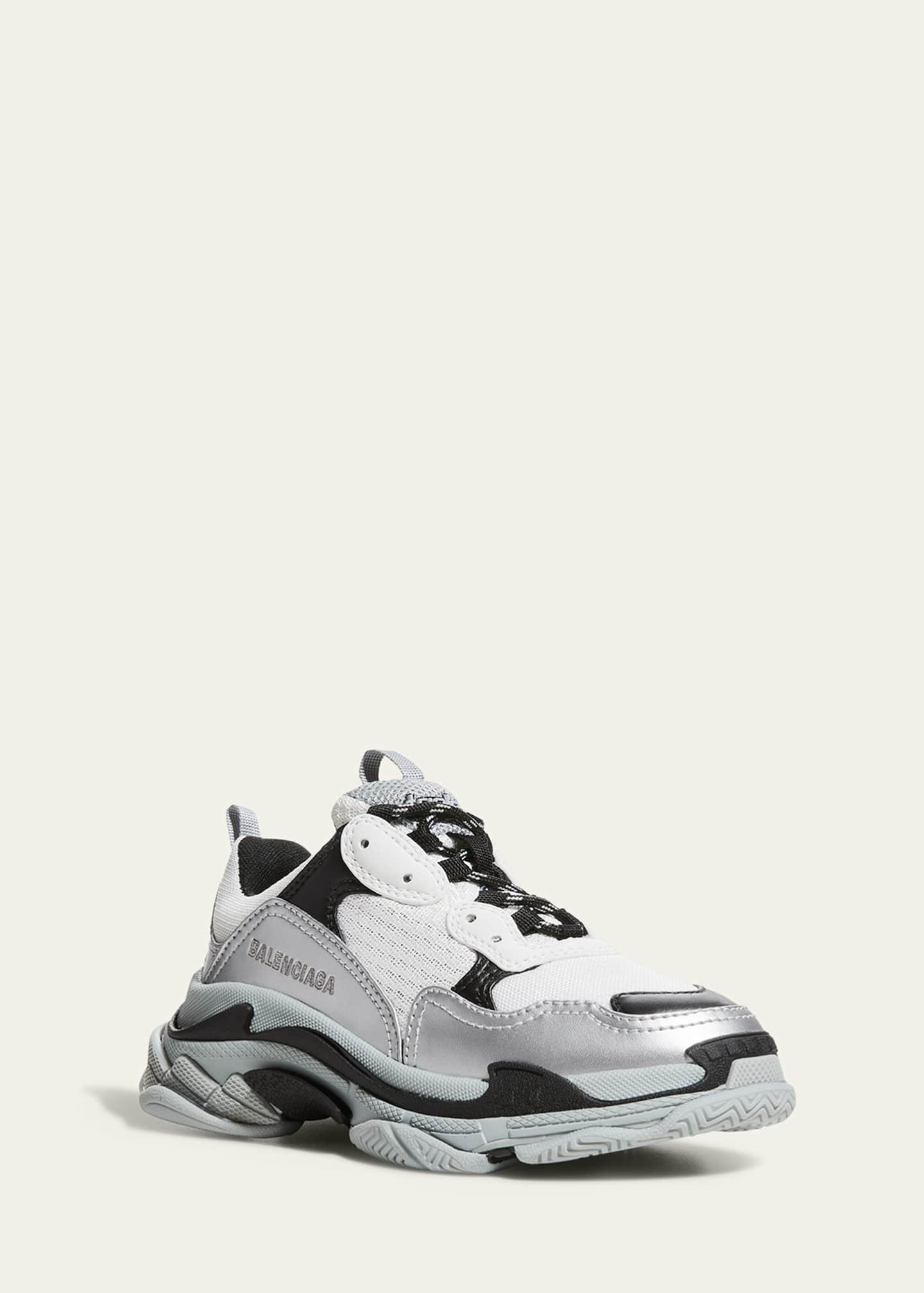 Balenciaga Kid's Triple S Metallic Chunky Sneakers, Baby/Toddler/Kids ...