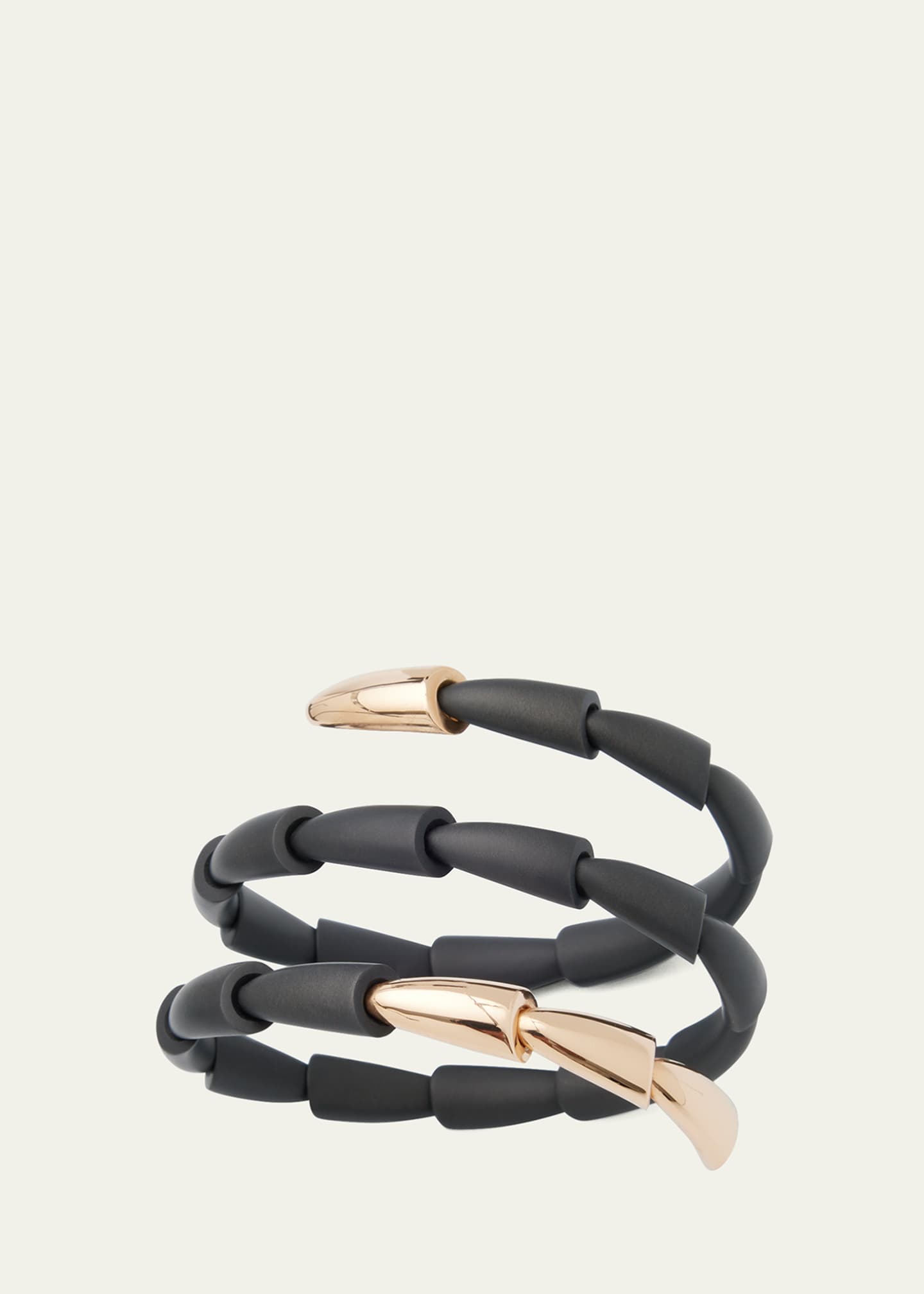 Vhernier Calla Media Bracelet in Black Titanium and Pink Gold - Bergdorf Goodman