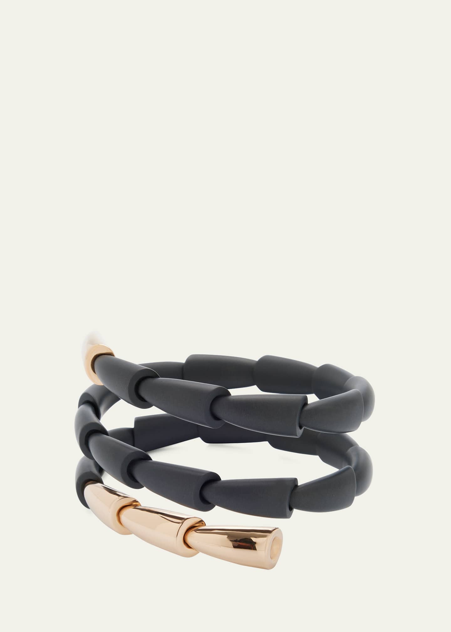 Vhernier Calla Media Bracelet in Black Titanium and Pink Gold - Bergdorf Goodman