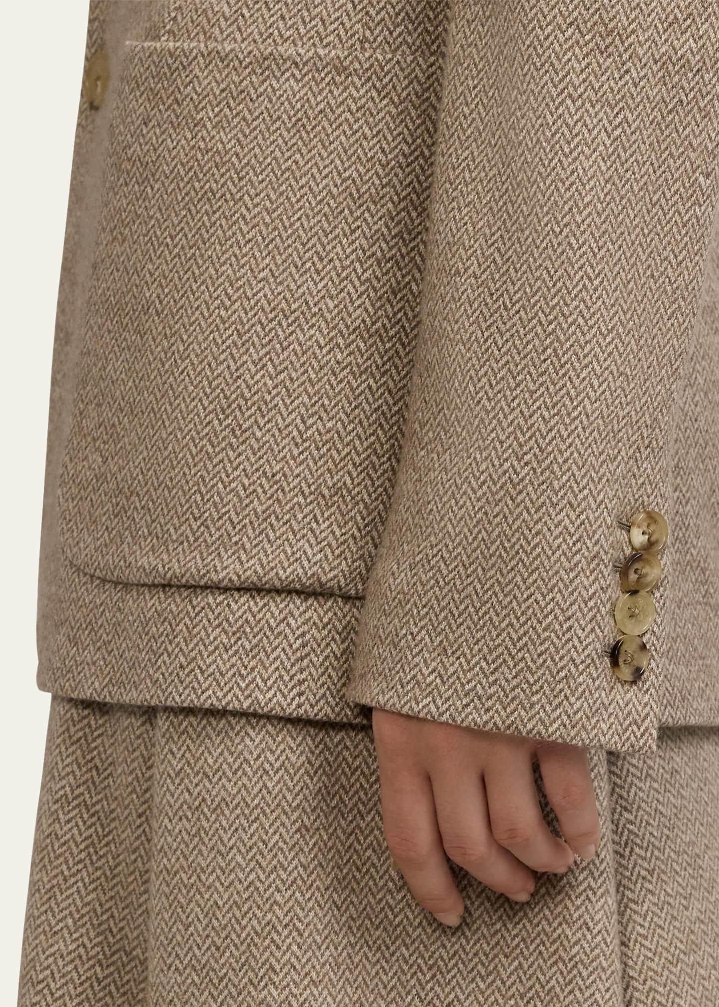 Ralph Lauren Collection Hailey Wool-Blend Herringbone Jacket - Bergdorf ...