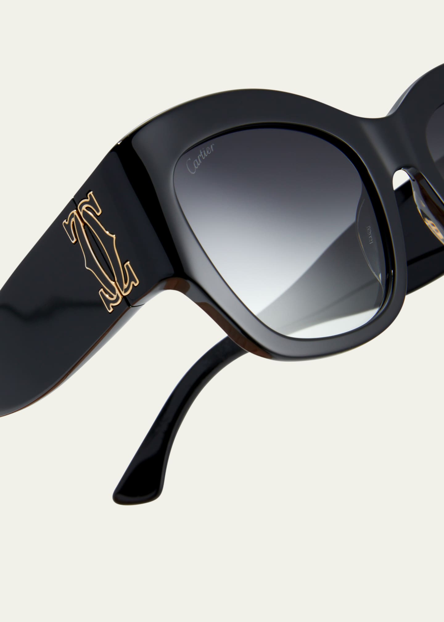 Cartier Oversized Acetate Cat-Eye Sunglasses - Bergdorf Goodman