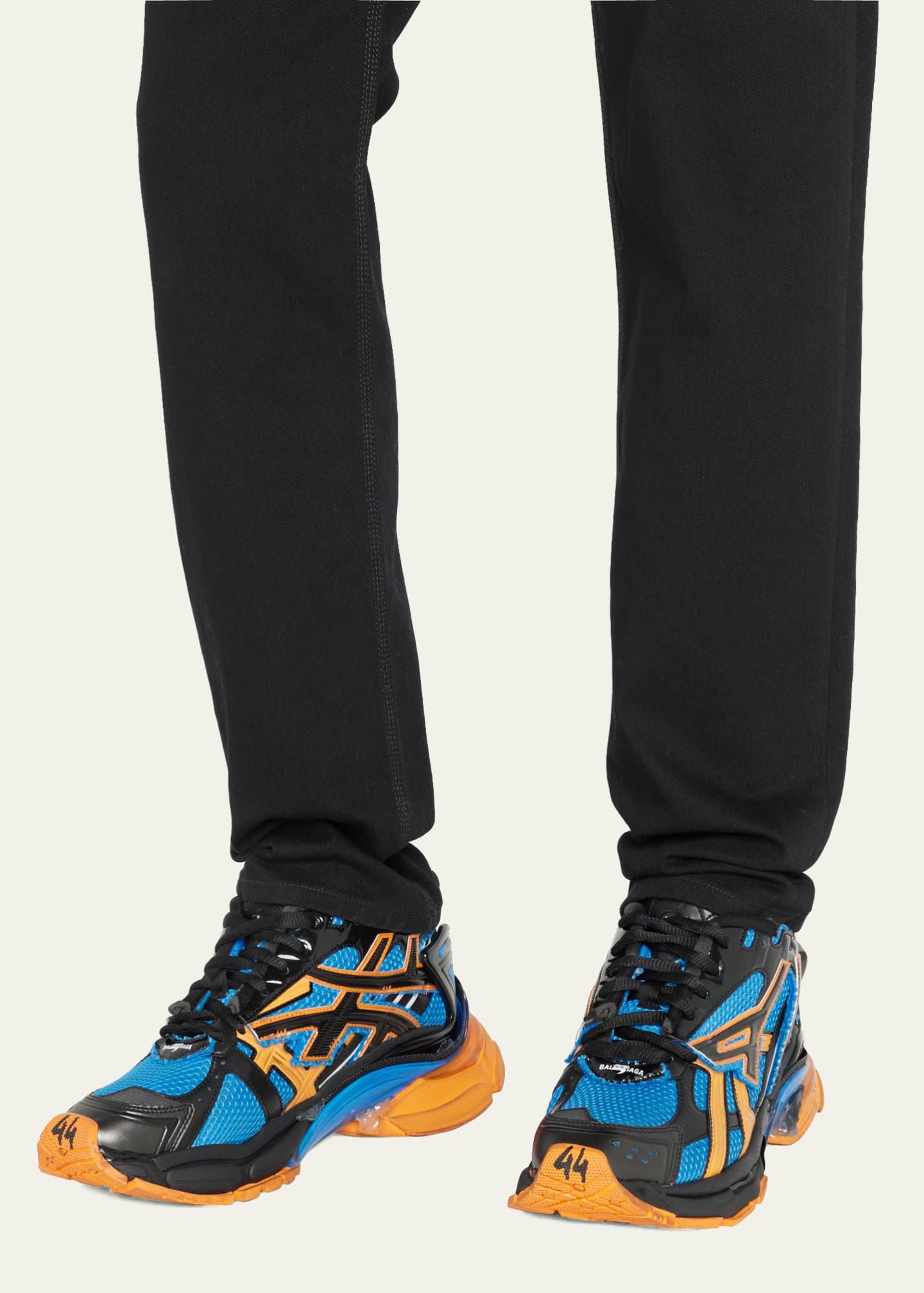 Balenciaga Men's Caged Mesh Runner Sneakers - Bergdorf Goodman