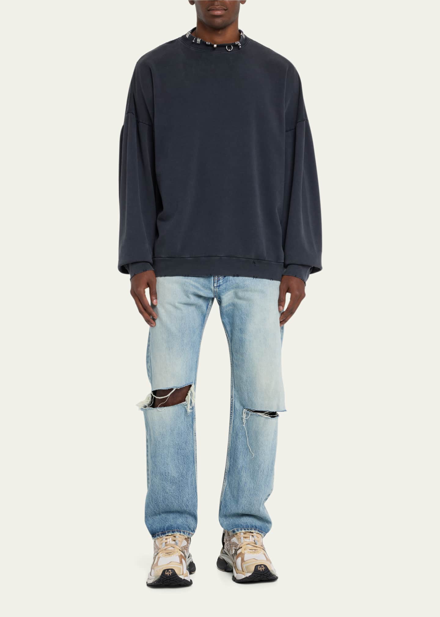 Balenciaga Men's Caged Mesh Runner Sneakers - Bergdorf Goodman