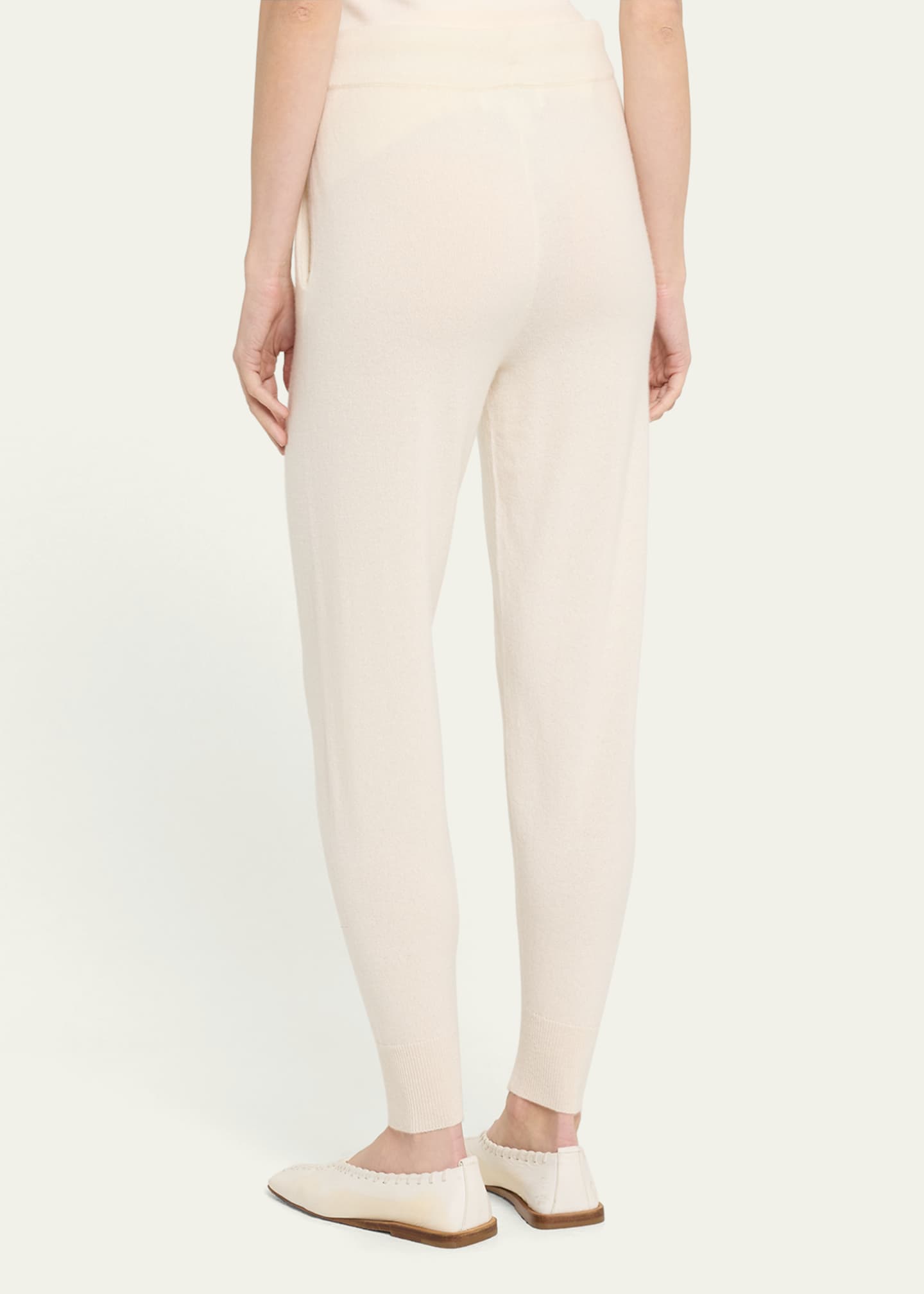 Arlotta Cashmere Cashmere Drawstring Sweatpants with Ribbed Ankle Cuffs ...