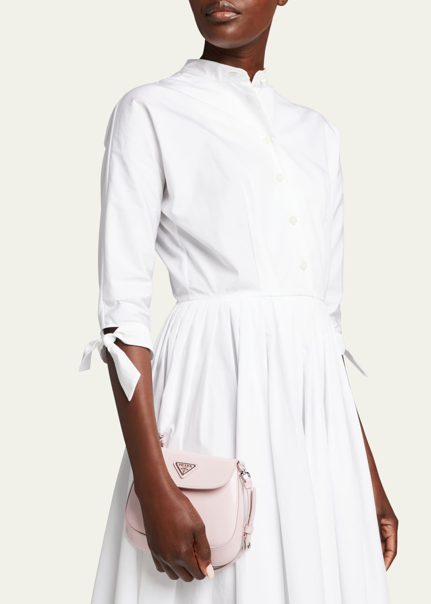 Prada Cleo Mini Calfskin Crossbody Bag - Bergdorf Goodman