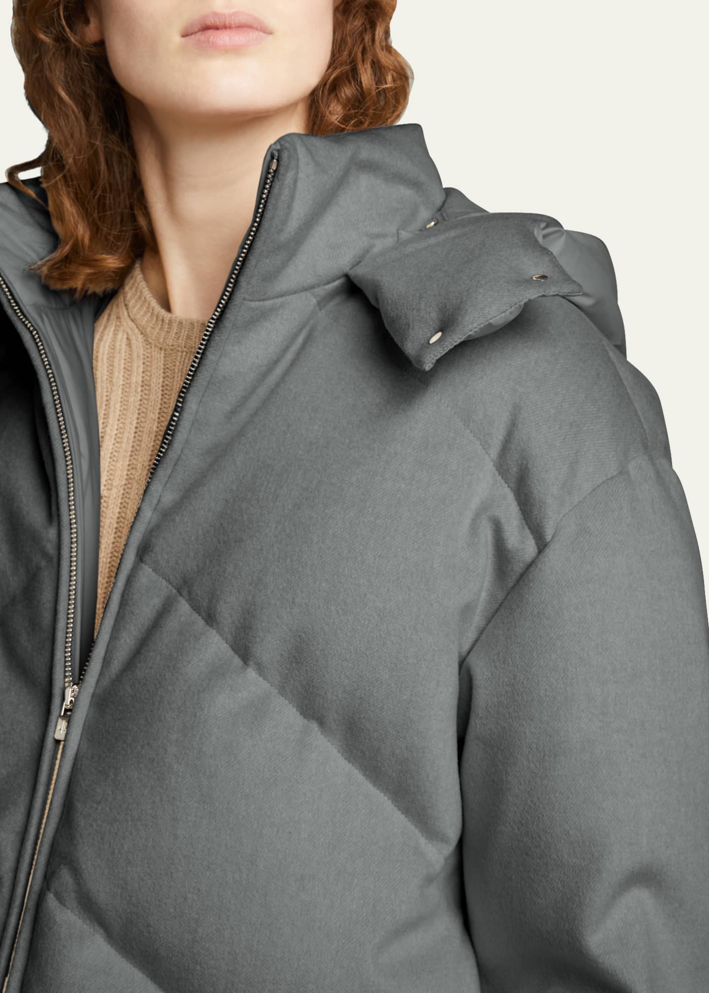 Loro Piana Prevel Chevron Puffer Jacket - Bergdorf Goodman