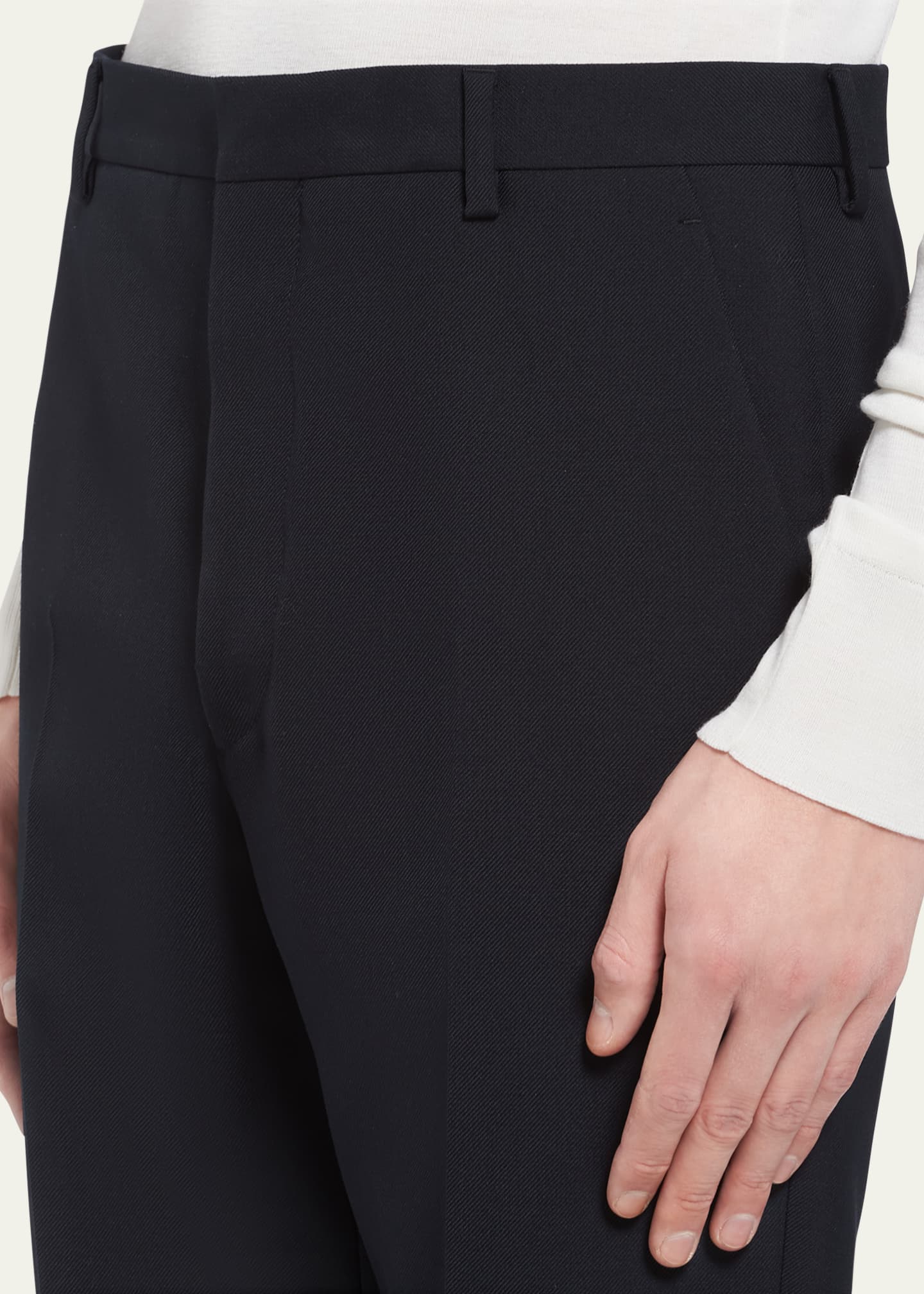 Prada Men's Wool Cashmere Slim Pants - Bergdorf Goodman