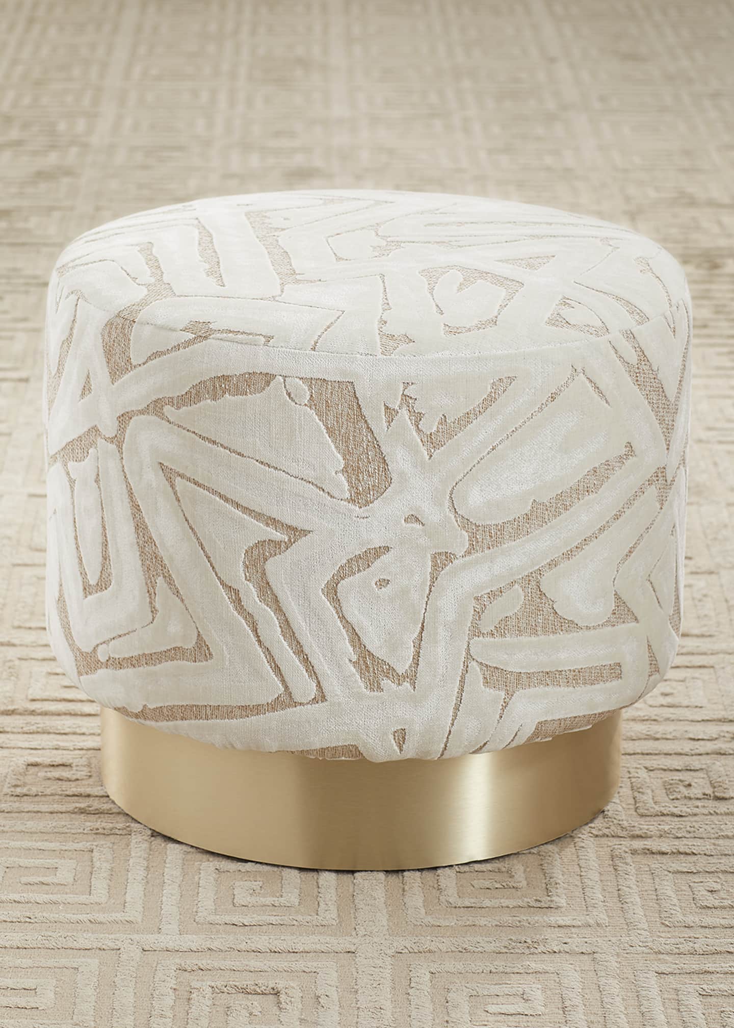 Arteriors Avalon Swivel Ottoman - Bergdorf Goodman