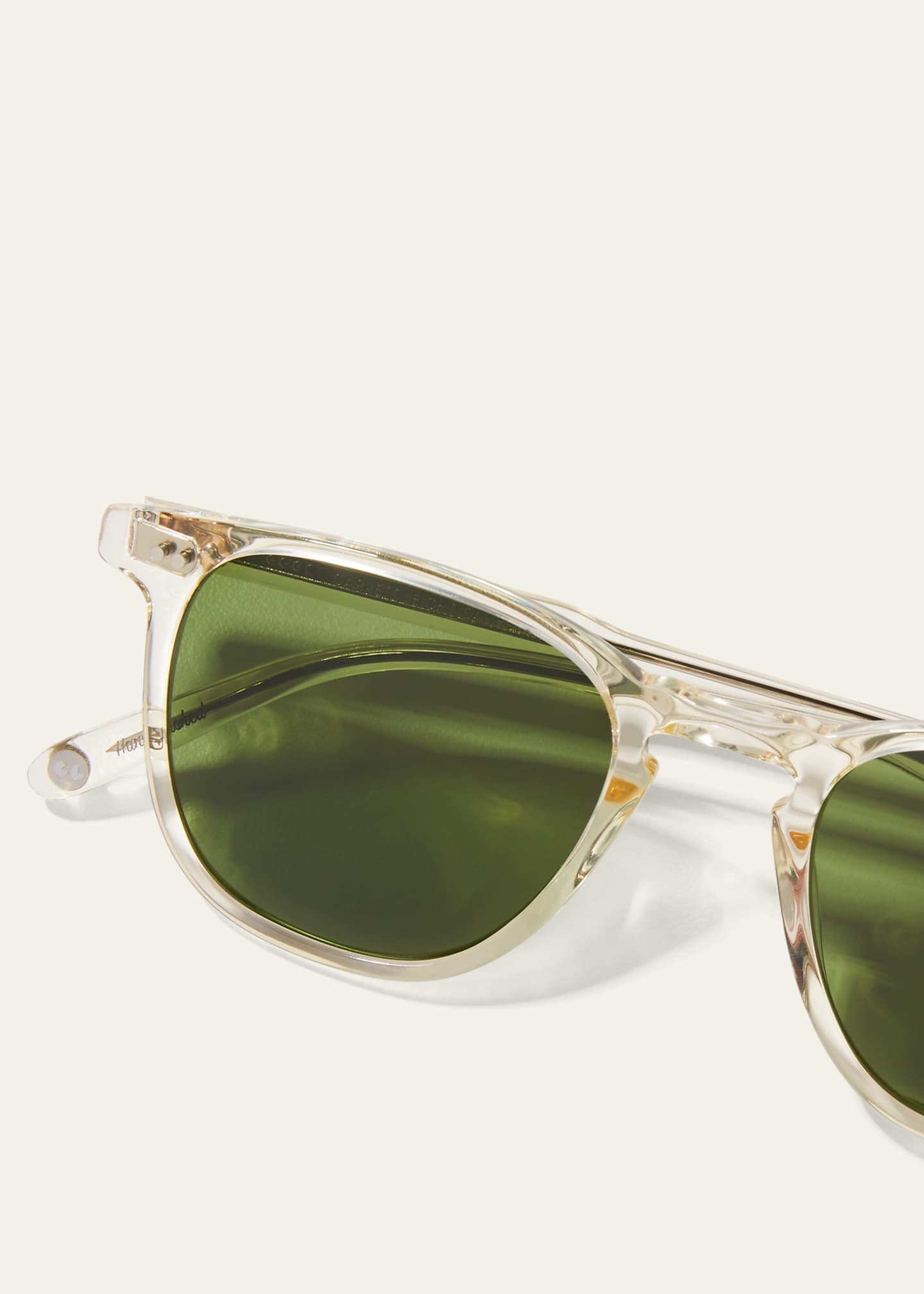 Garrett Leight Men's Brooks Transparent Square Sunglasses - Bergdorf ...