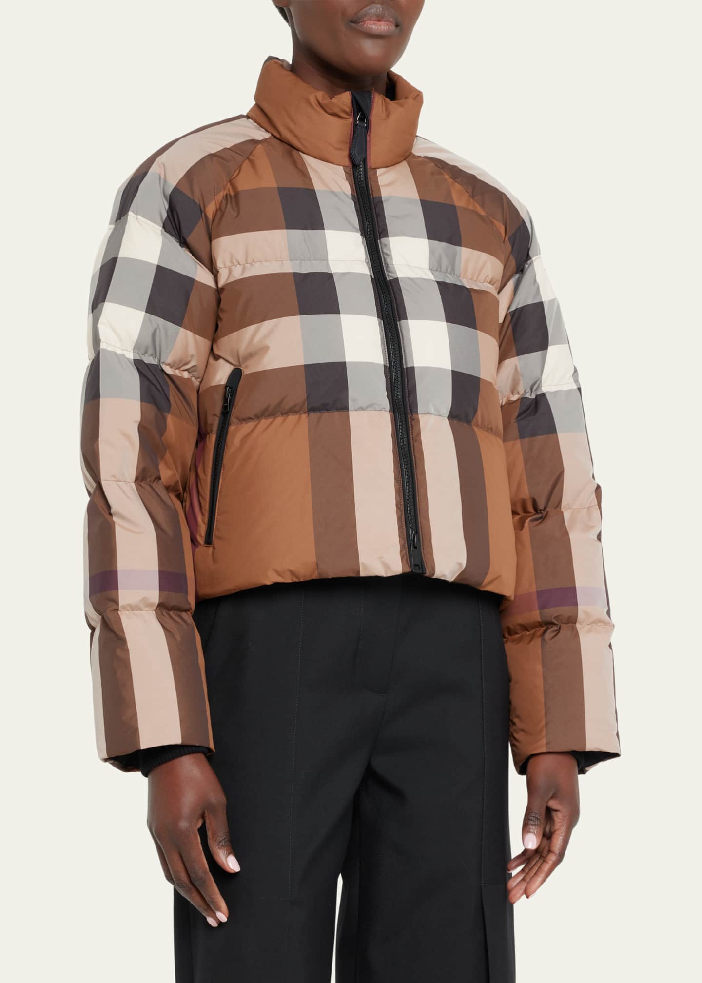 Burberry Vintage Check Puffer Short Jacket - Bergdorf Goodman