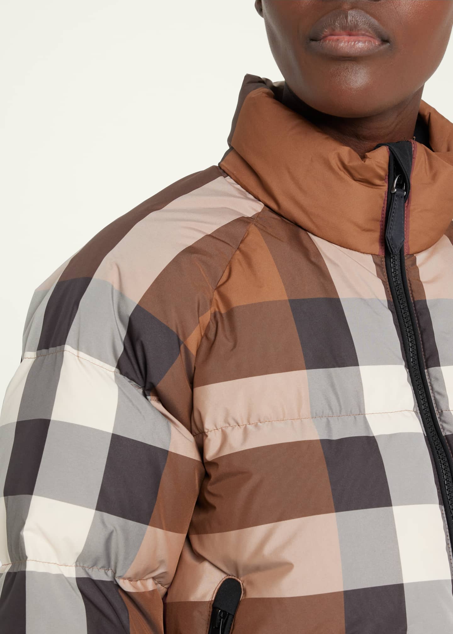 Burberry Vintage Check Puffer Short Jacket - Bergdorf Goodman