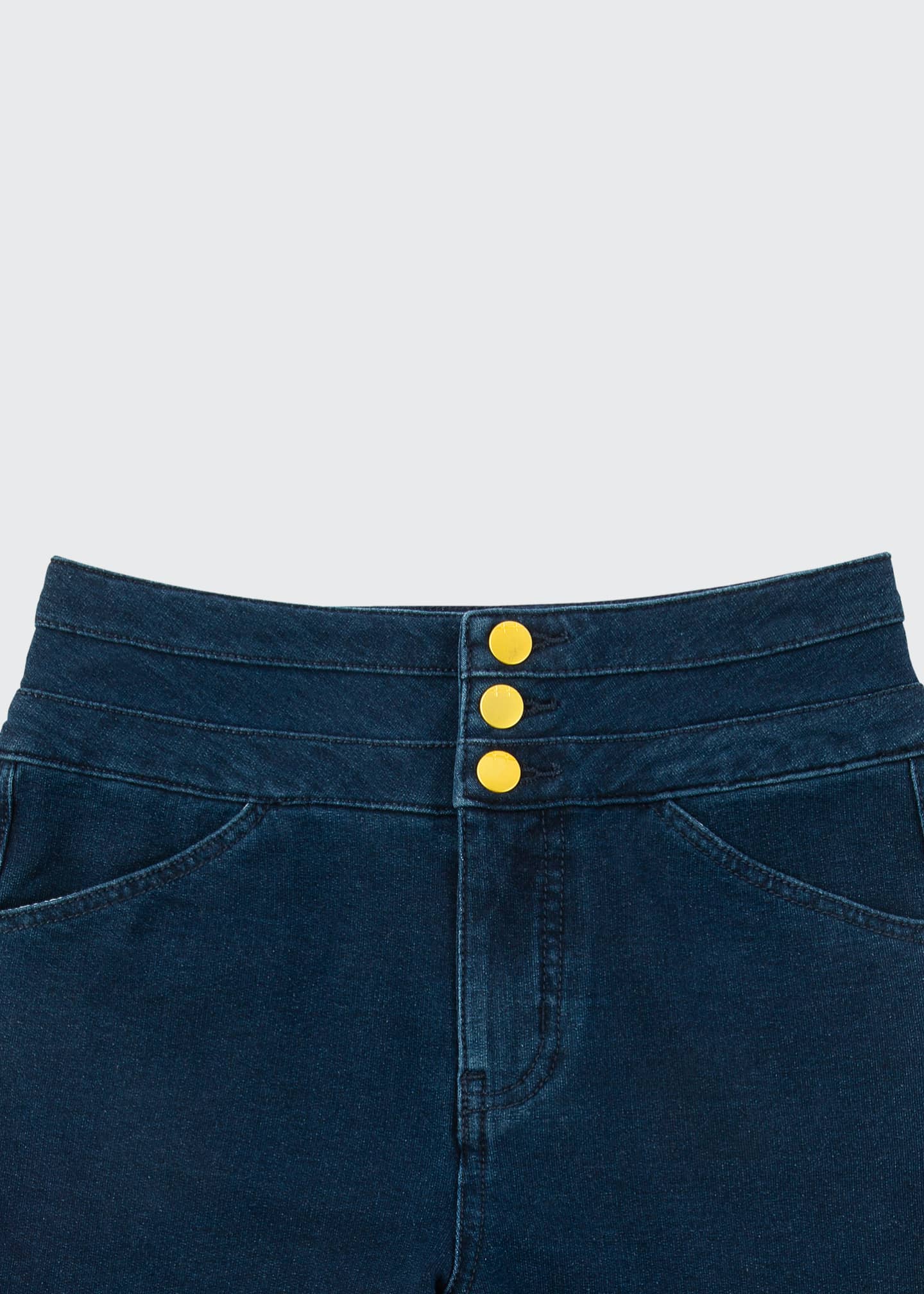 Habitual Girl's Knit Button-Fly Denim Jeans, Size 7-16 - Bergdorf Goodman